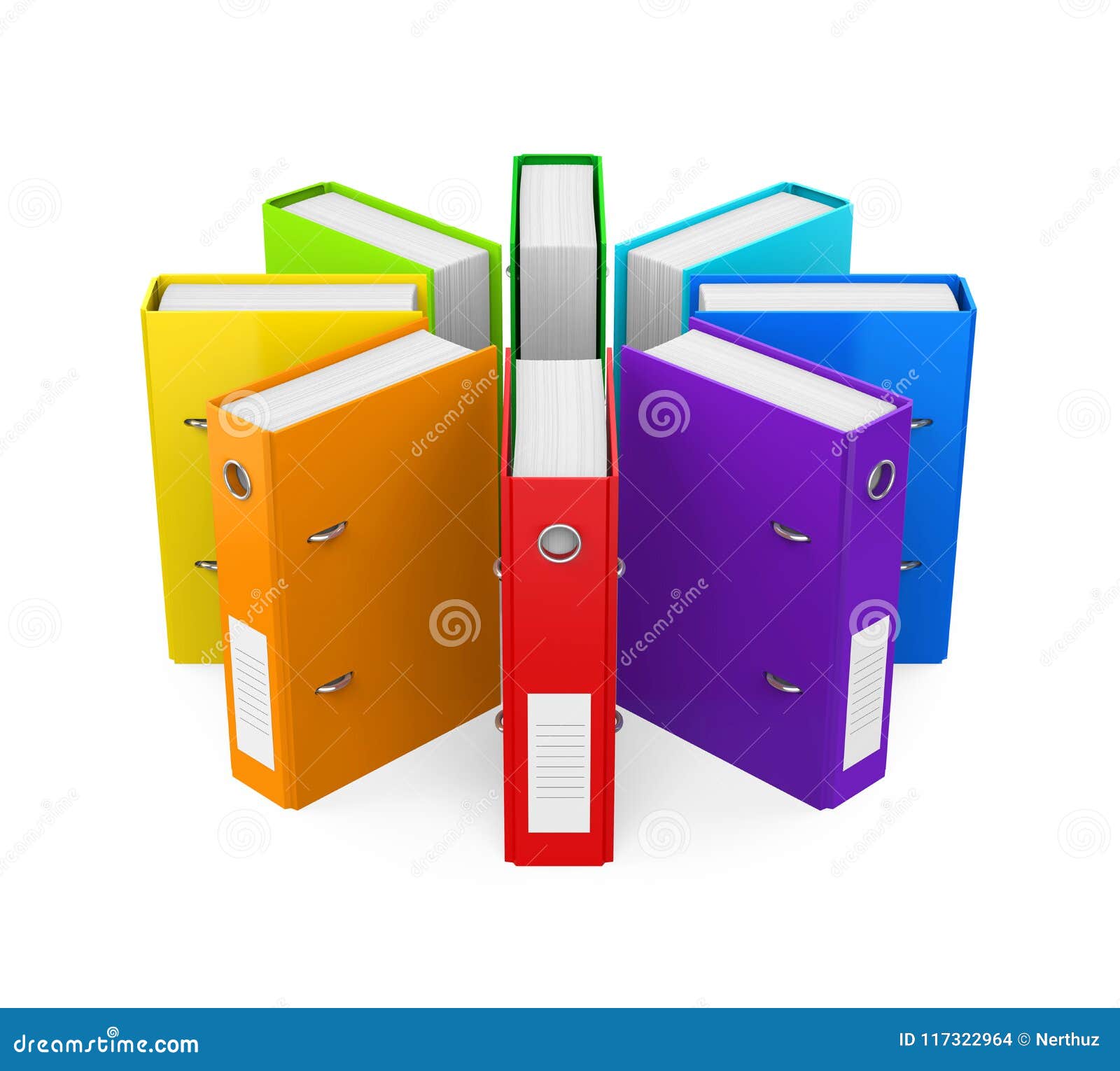 Ring Binder Isolated stock illustration. Illustration of blue - 117322964