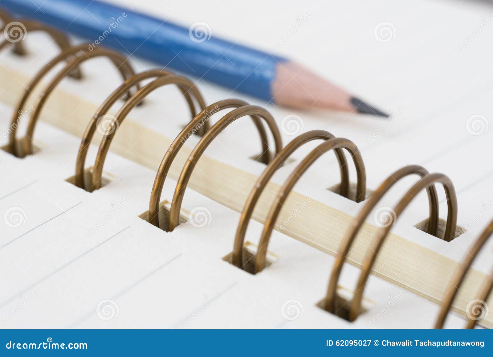 Ring Binder Notebook with Pencil. Stock Image - Image of education ...