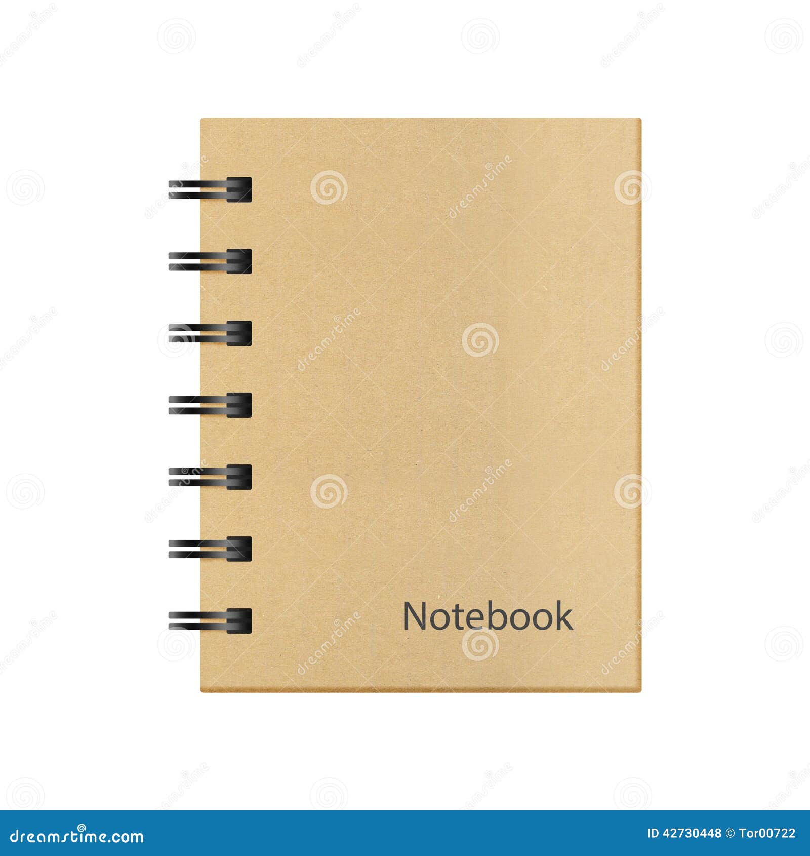 Ring Binder Notebook Texture Isolated on a White Background of P Stock ...