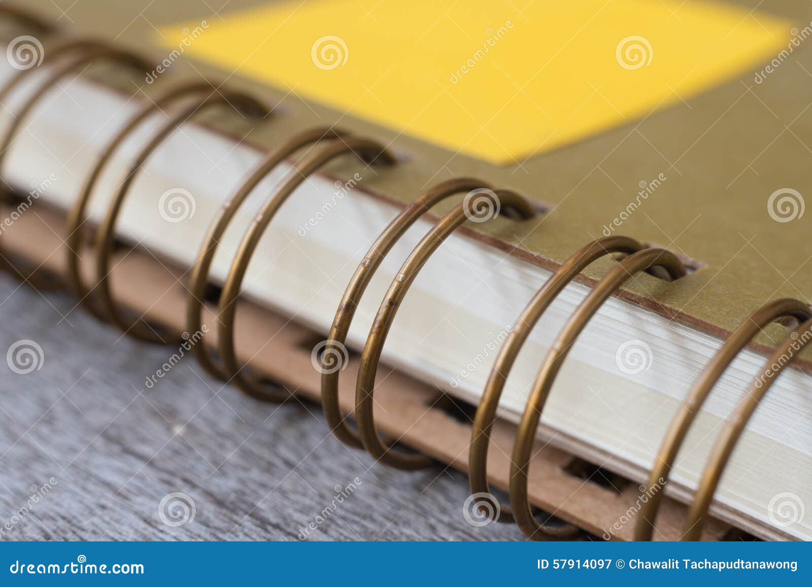 Ring Binder Notebook on Wooden. Stock Image - Image of location ...