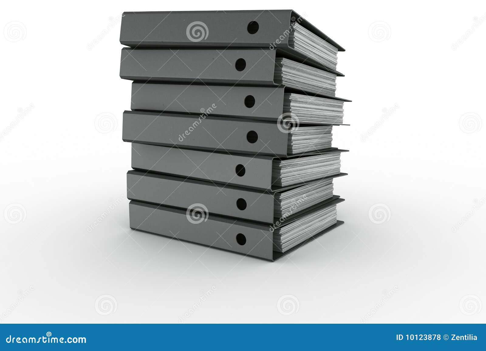 Ring binder stack stock illustration. Illustration of data - 10123878