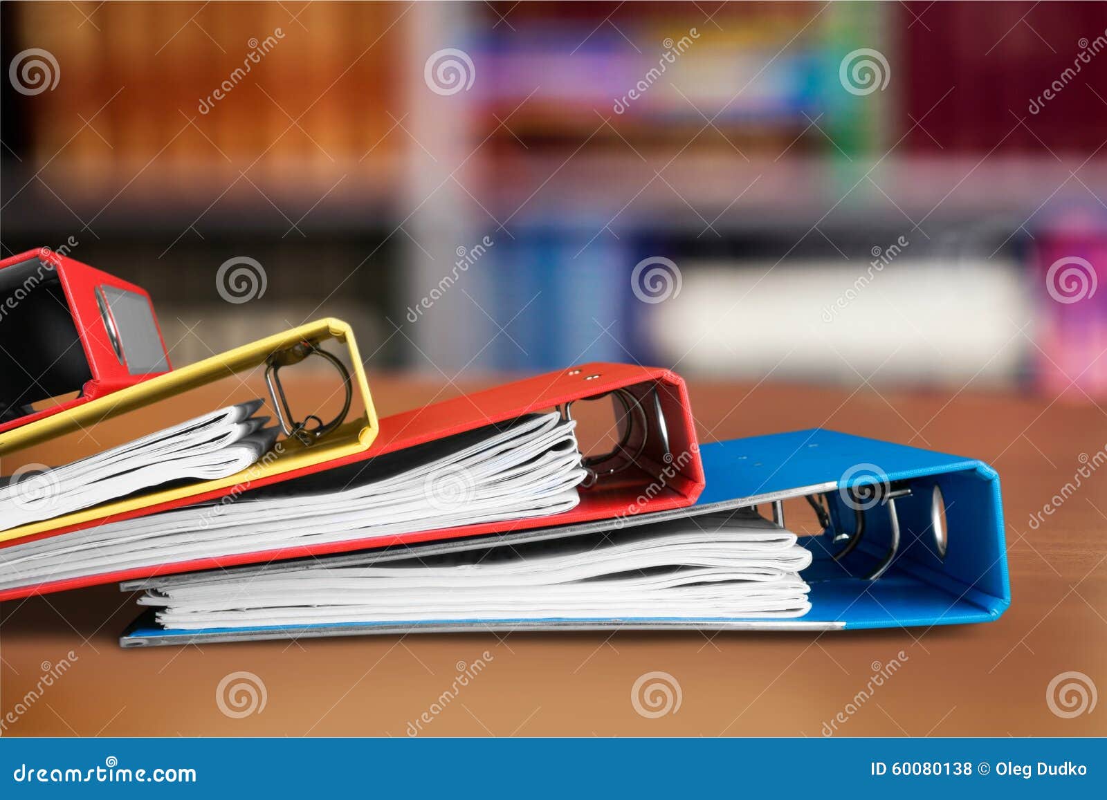 Ring Binders stock photo. Image of library, document - 60080138