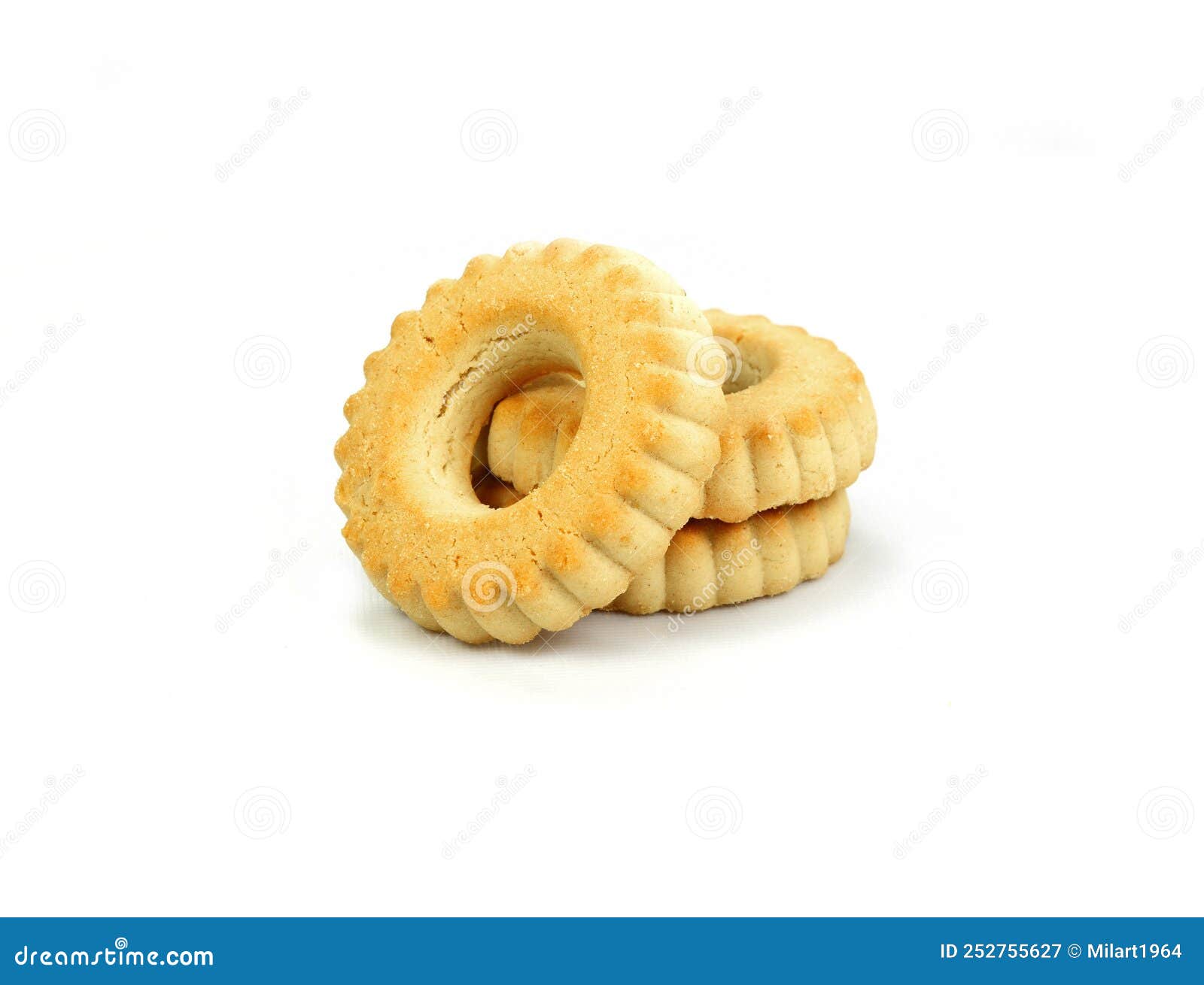 Ring Biscuits Pile Isolated Stock Image - Image of dessert, cracker ...
