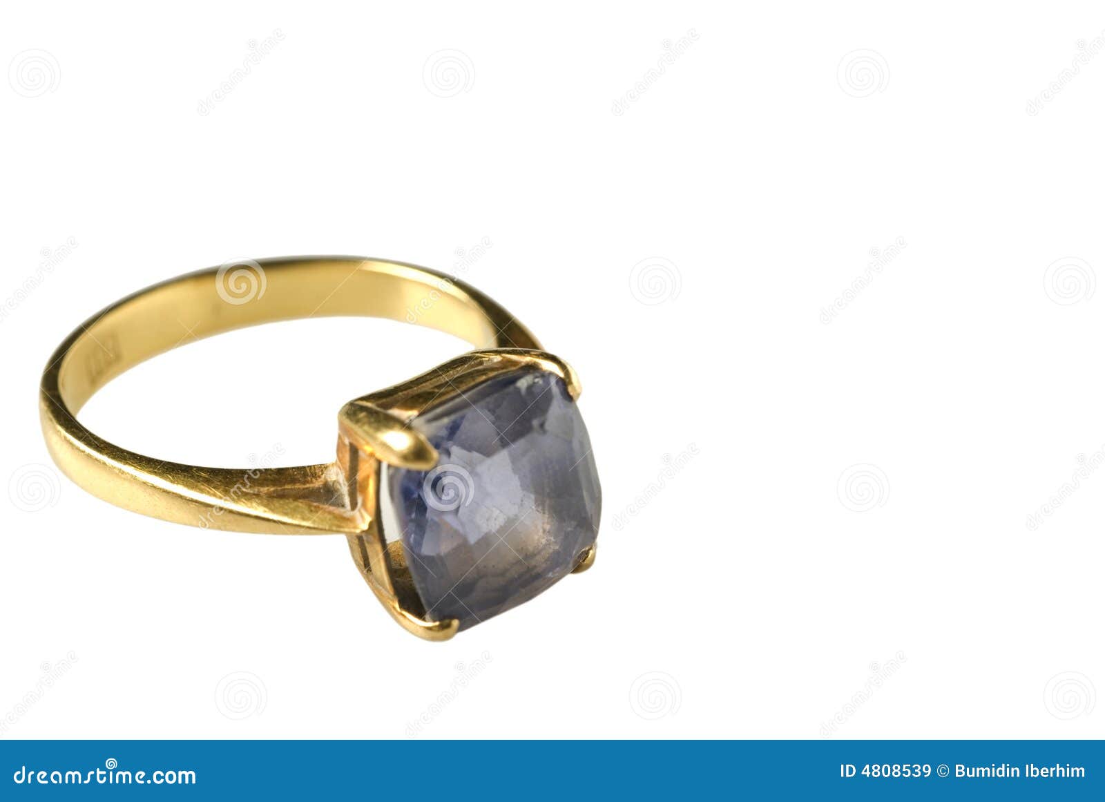 Ring with a blue stone stock image. Image of wedding, love - 4808539
