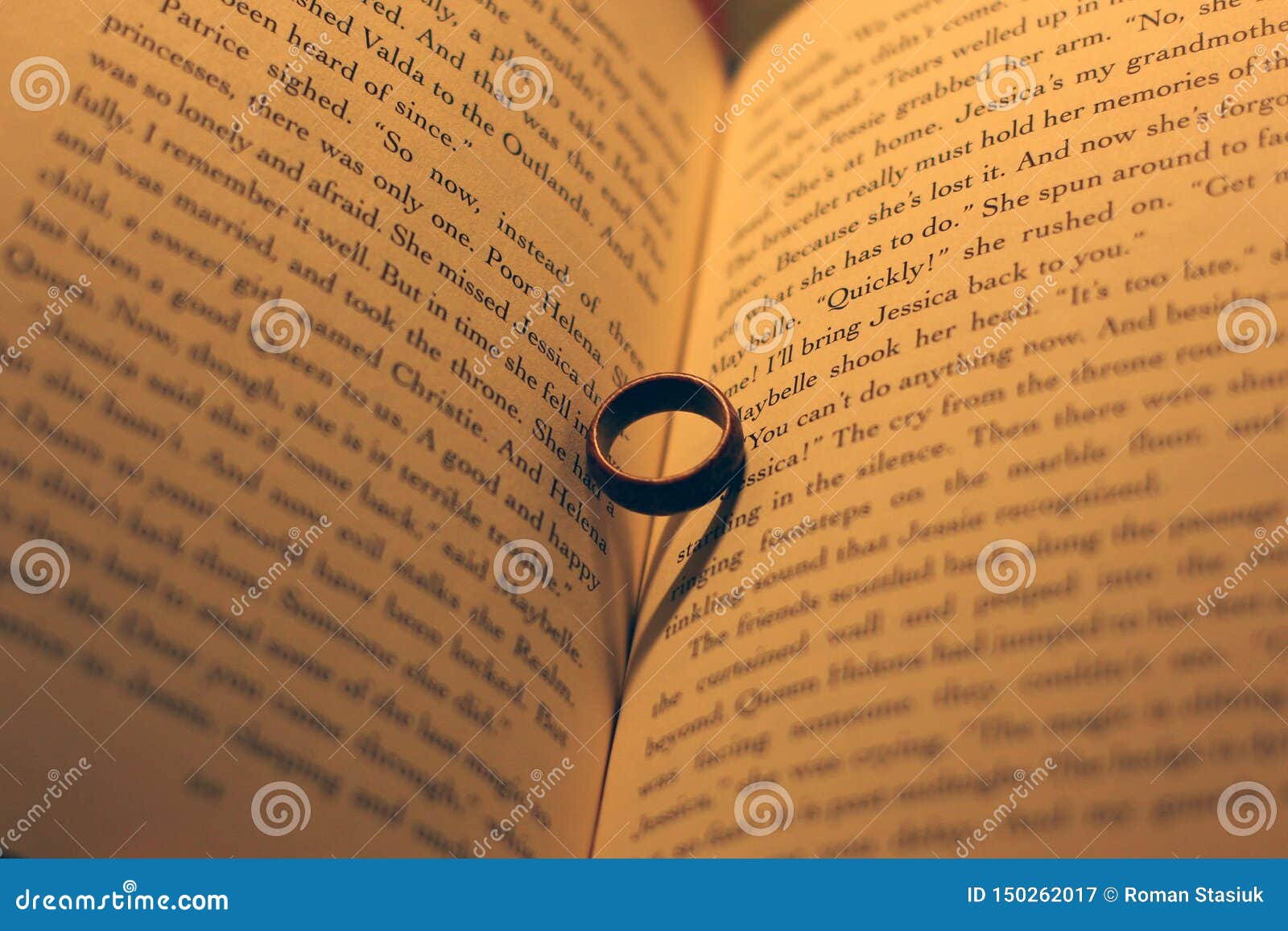 The Ring in the Book. Abstract Photo Stock Image - Image of heart ...