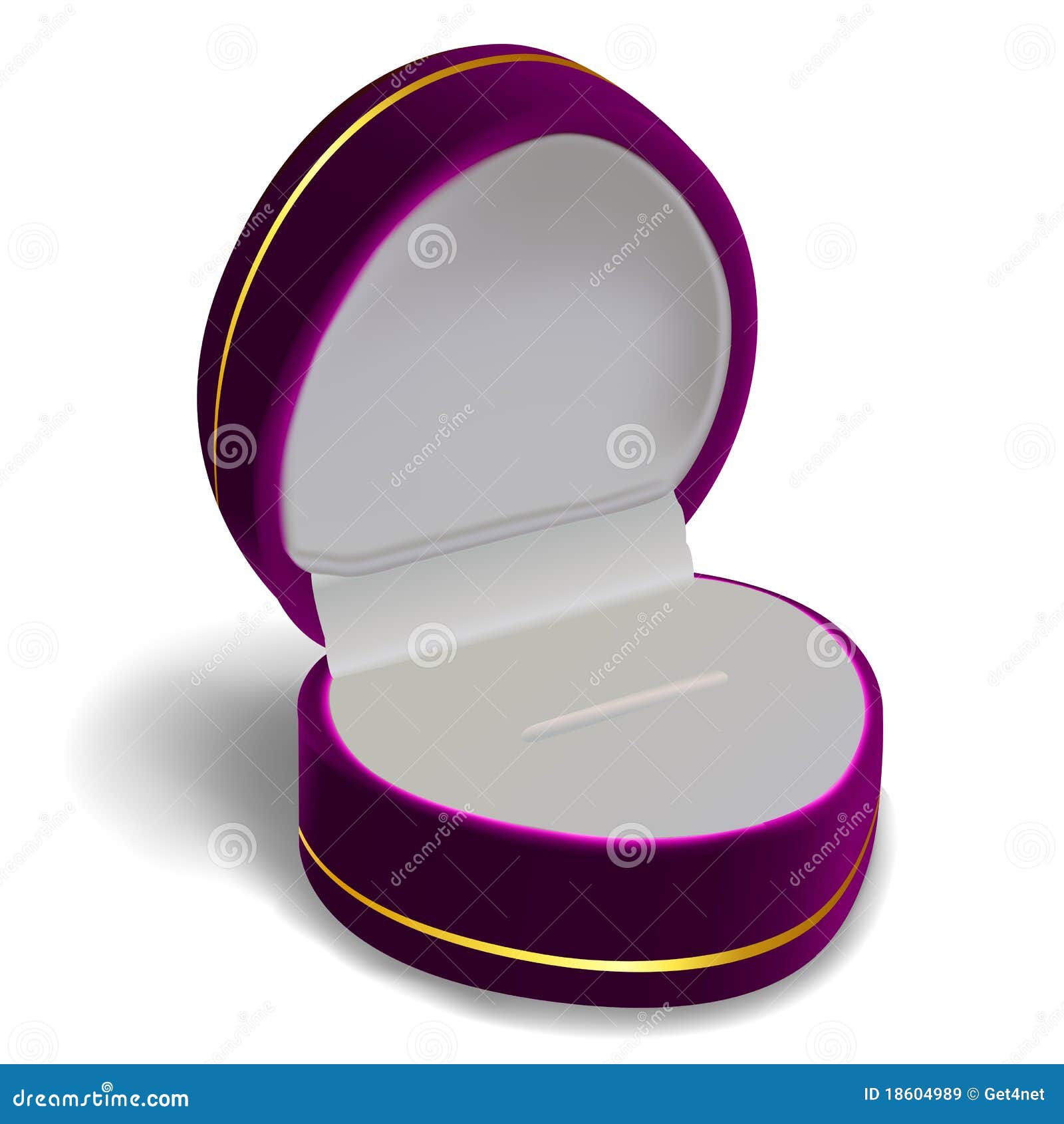 Ring box stock illustration. Illustration of precious - 18604989