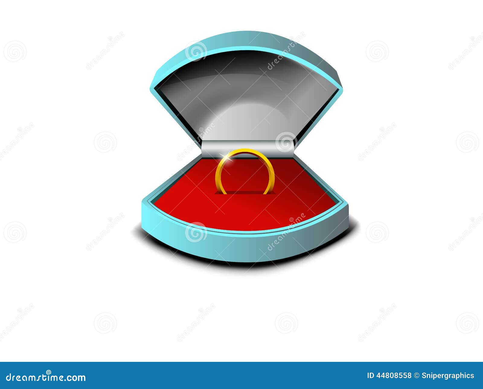Ring in a Box stock vector. Illustration of lovely, present - 44808558
