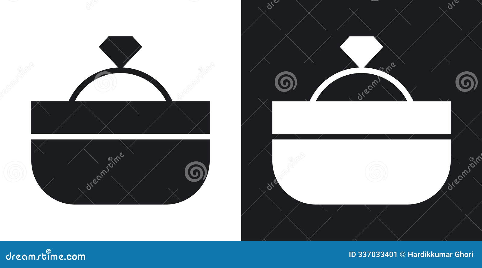 Ring Boxline in Thin Line Black Color. Flat Simple Vector Symbols ...