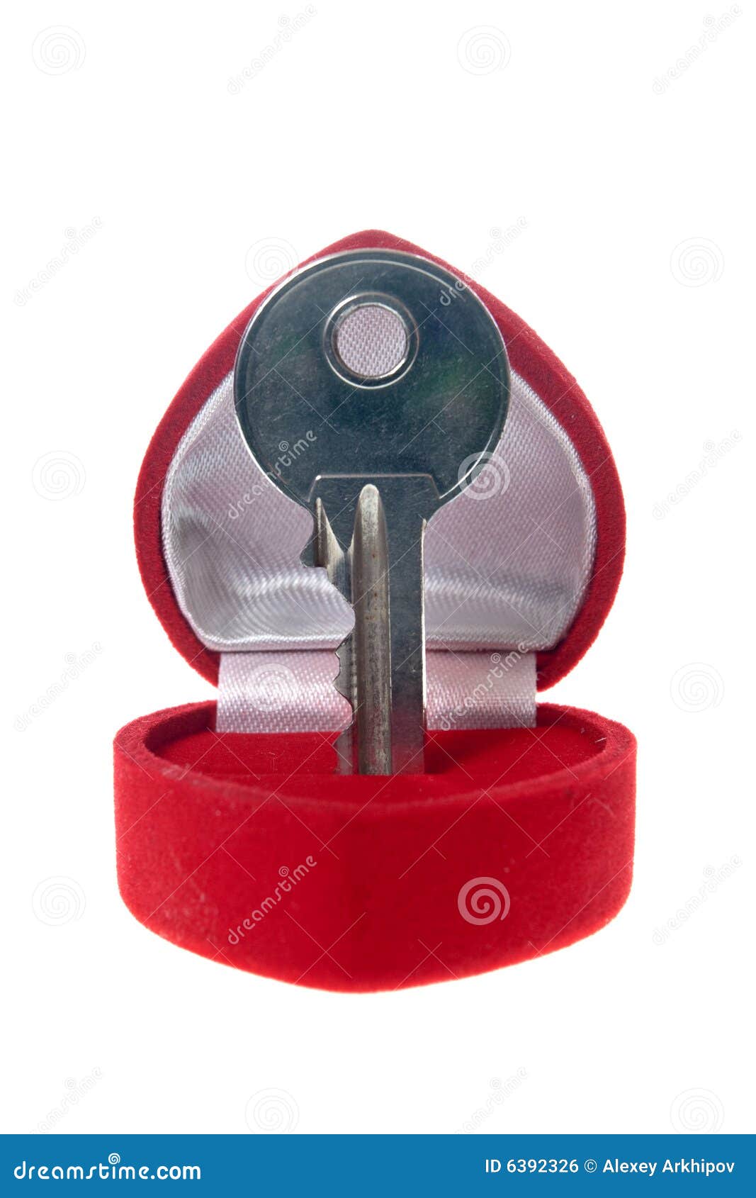 Ring box and key stock photo. Image of isolated, elegance - 6392326