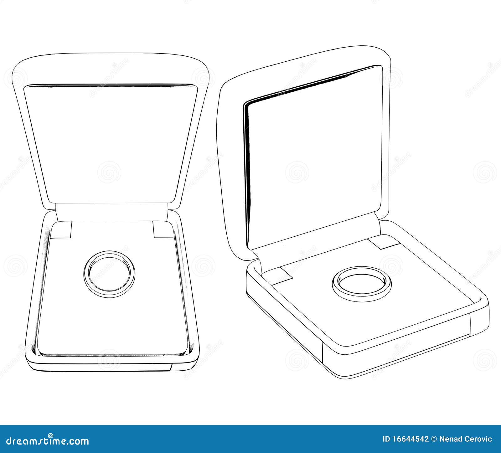 Ring in Box Vector 03 stock vector. Illustration of engagement - 16644542
