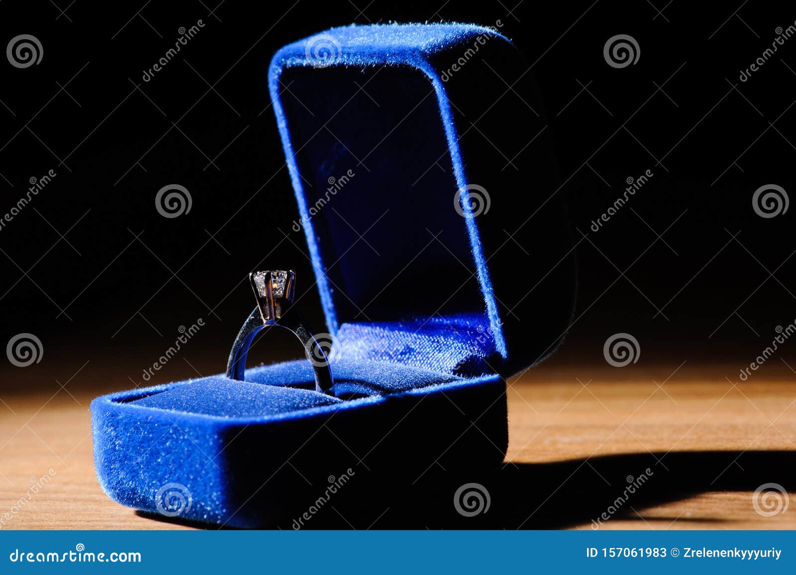 Ring in the box stock image. Image of marriage, luxury - 157061983
