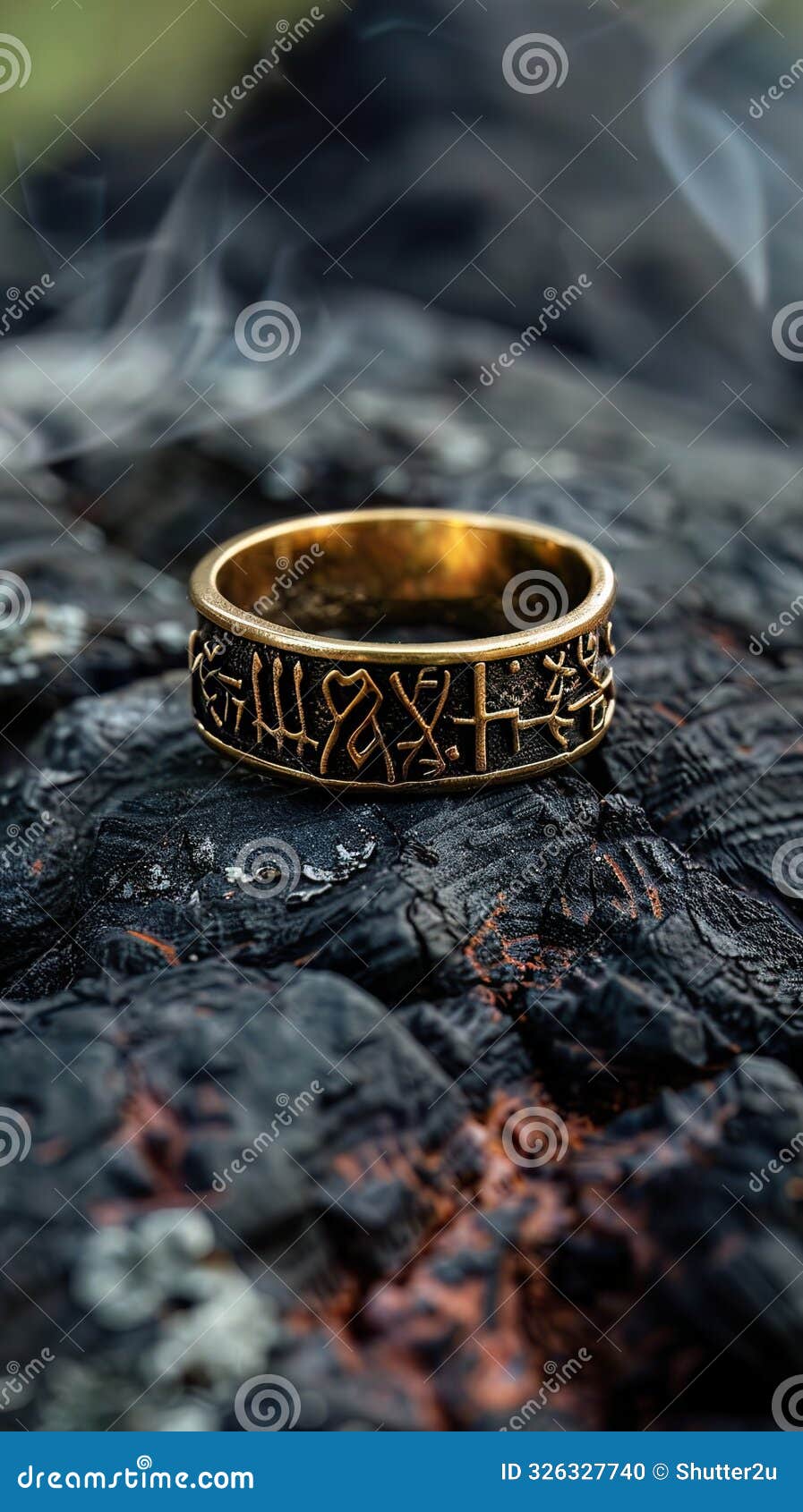 A Ring that Can Summon Mythical Creatures To Aid in Battle Inscribed ...