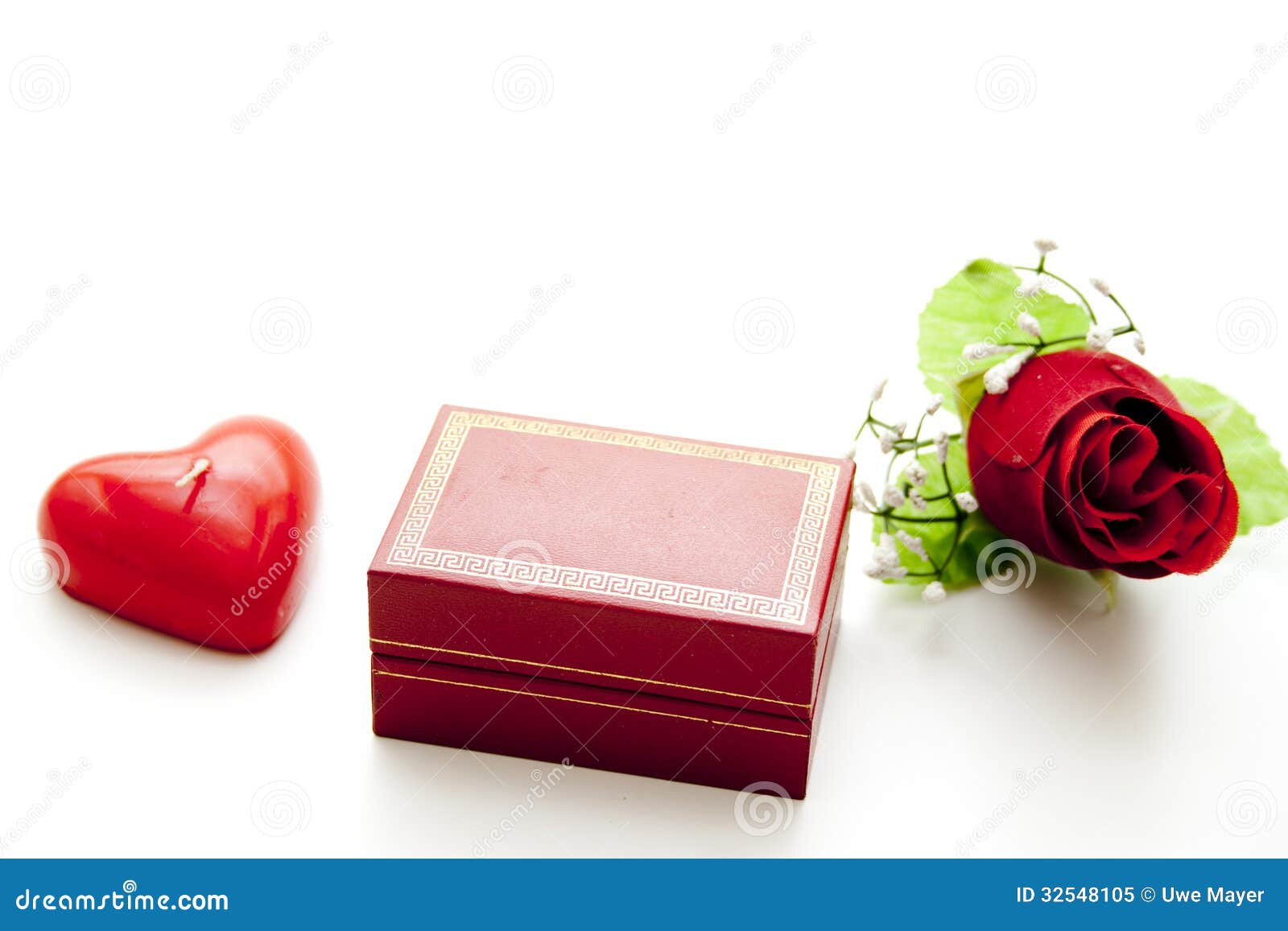 Ring Casket with Heart Candle Stock Image - Image of love, casket: 32548105