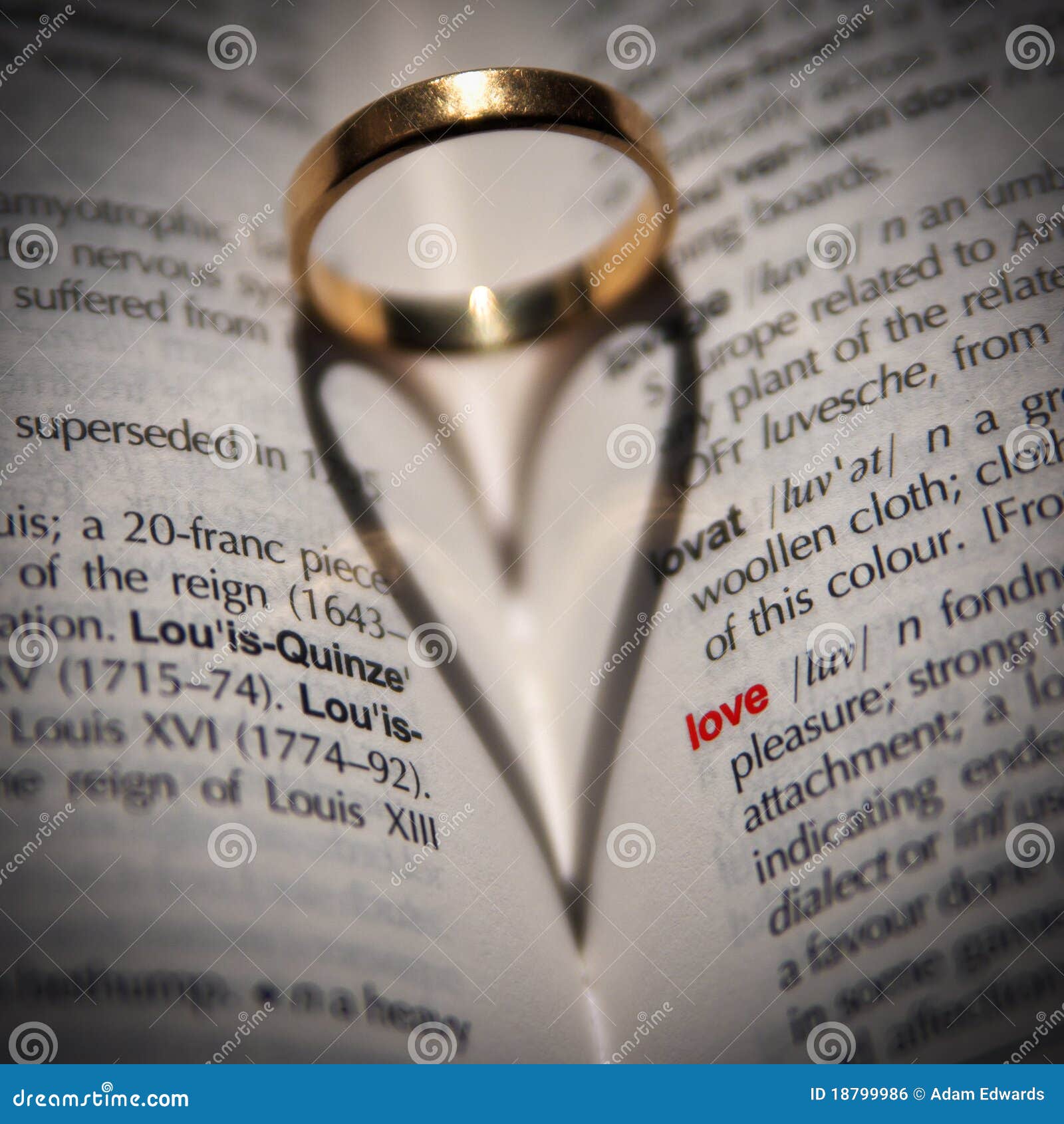 Heart On Book Ring