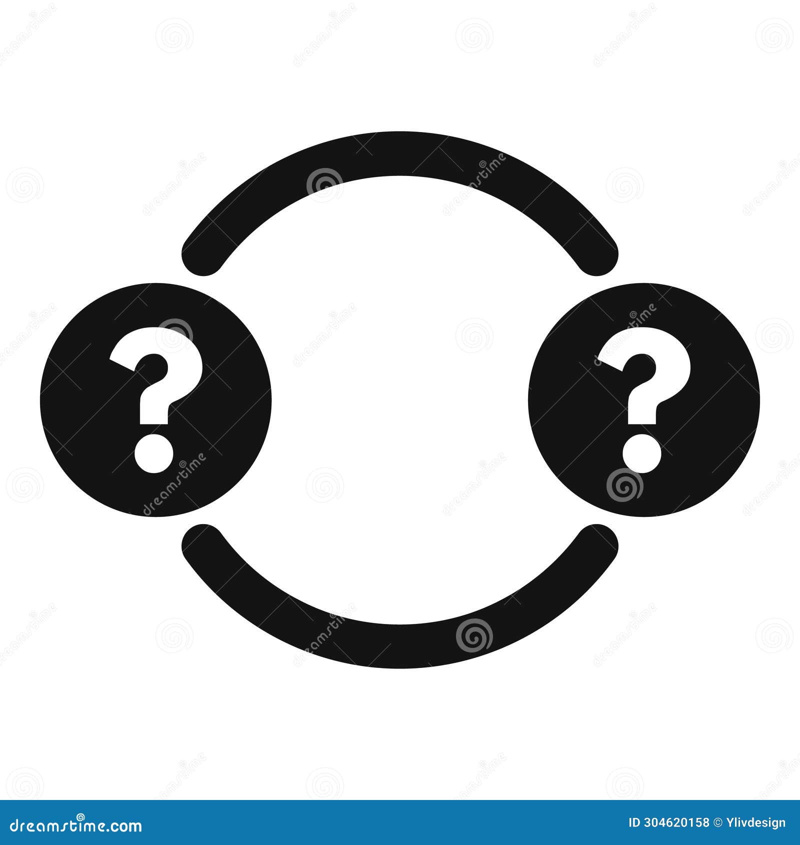 Ring of Choice Icon Simple Vector. Figure Sign Ambiguity Stock ...