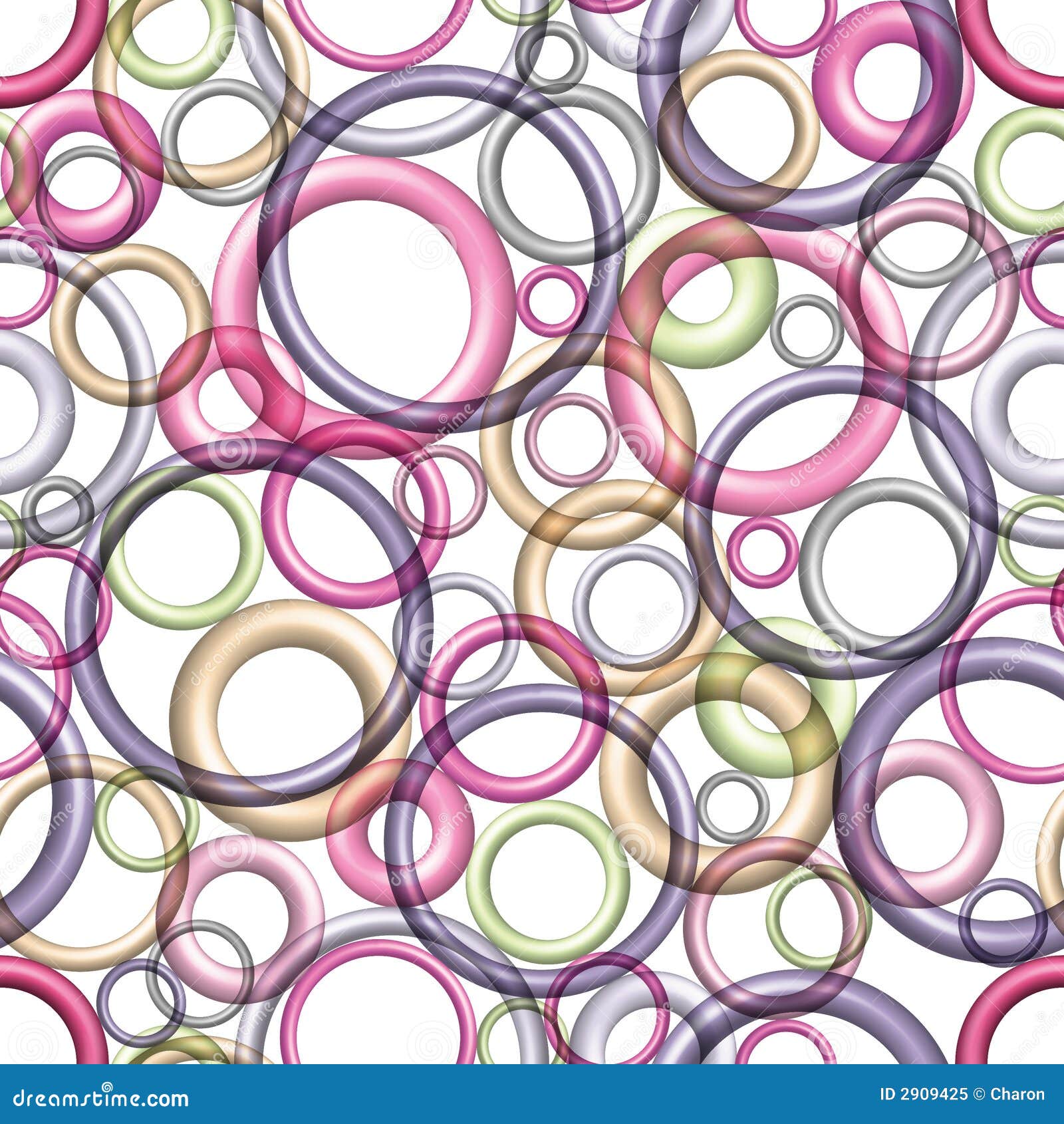 Ring Circle Seamless Pattern Stock Illustration - Illustration of ...