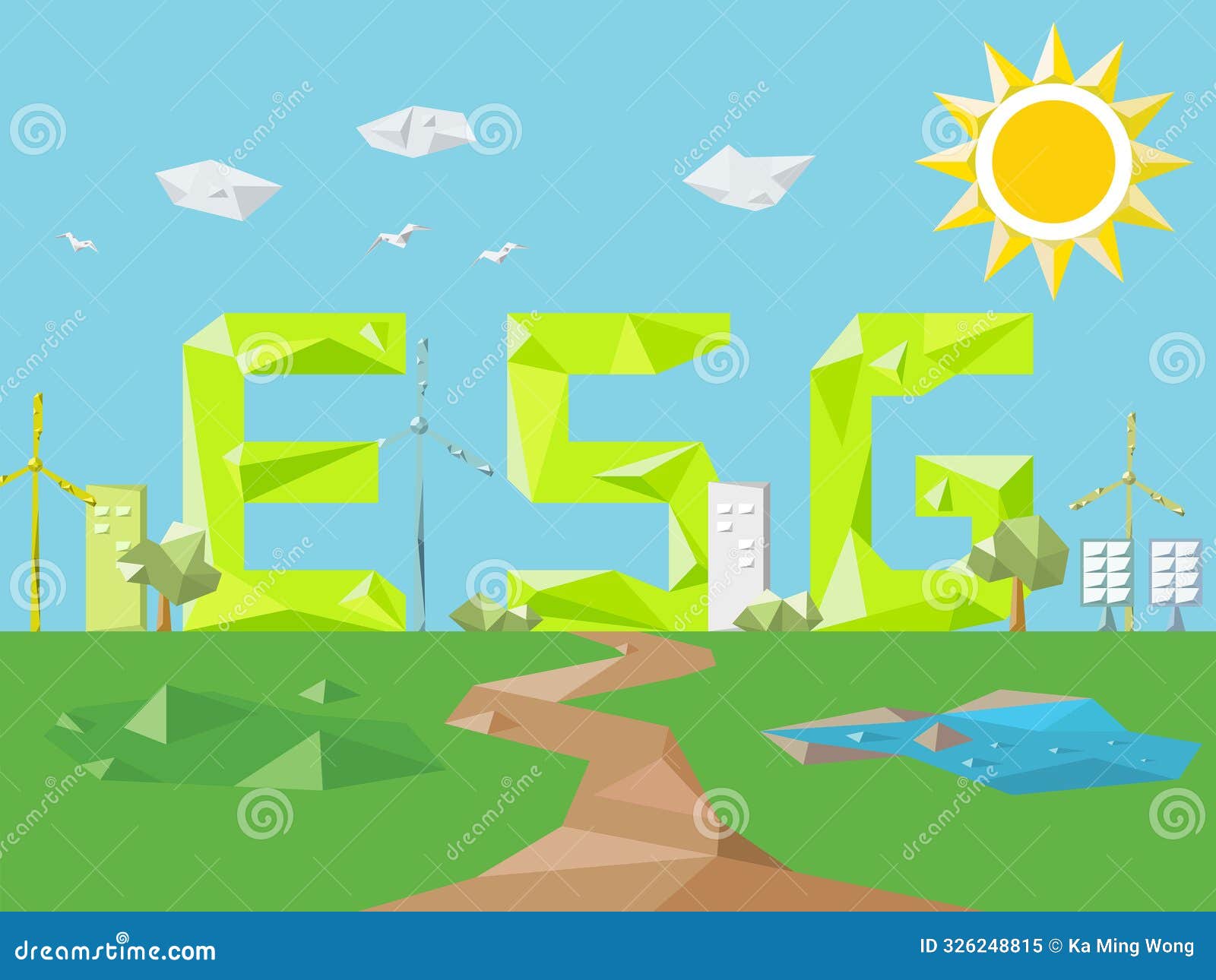 Embossed A003 Esg Text Vector Illustration Graphic EPS 10 Stock ...