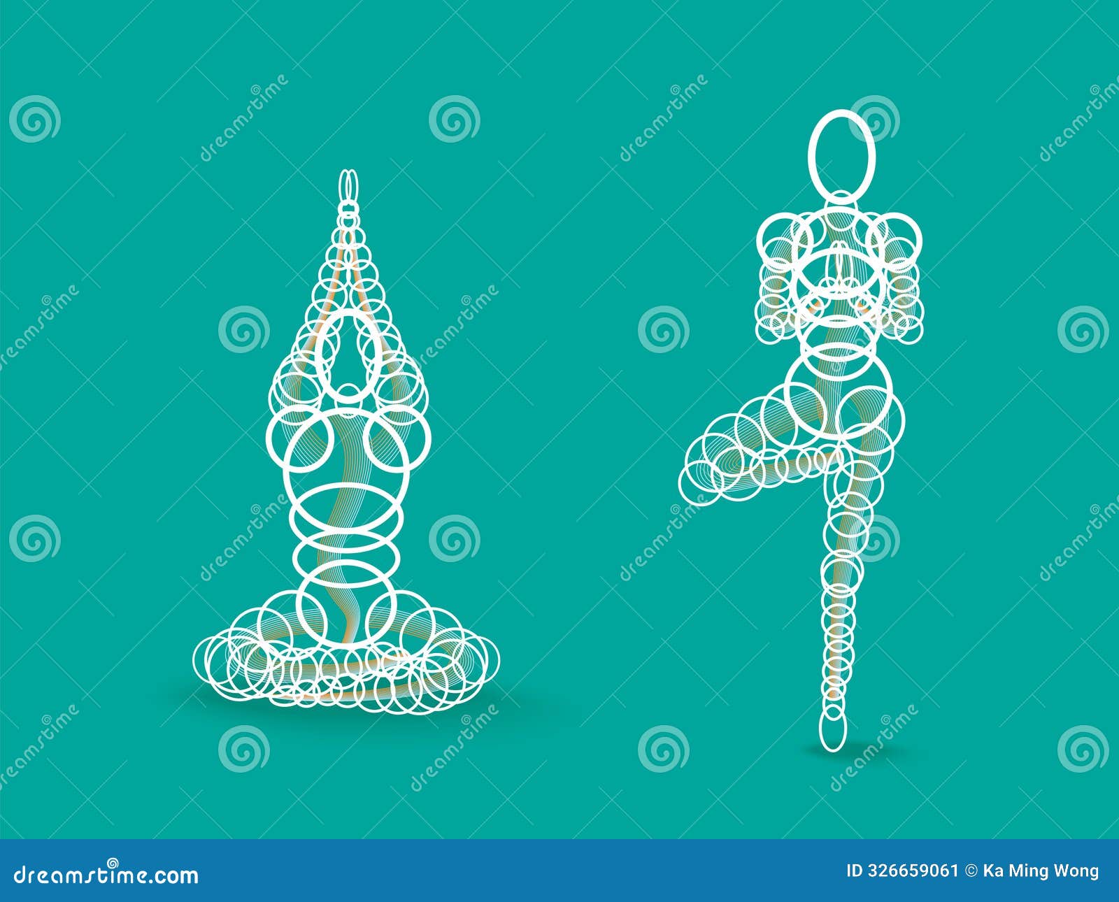 Ring Combine A001 Yoga Posture 01 Vector Illustration Graphic EPS 10 ...