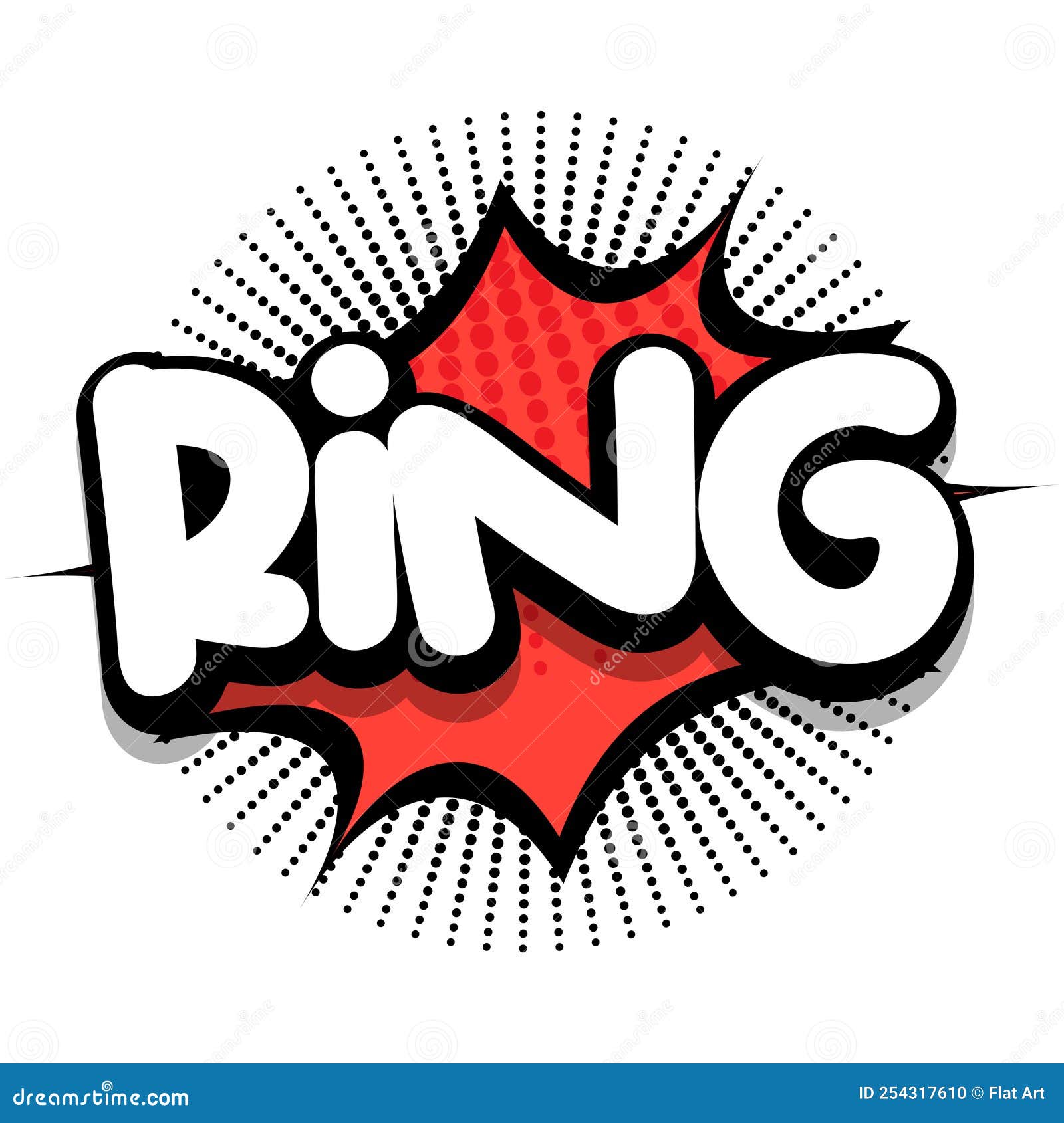Ring Comic Book Explosion Bubble Vector Illustration Stock Vector ...