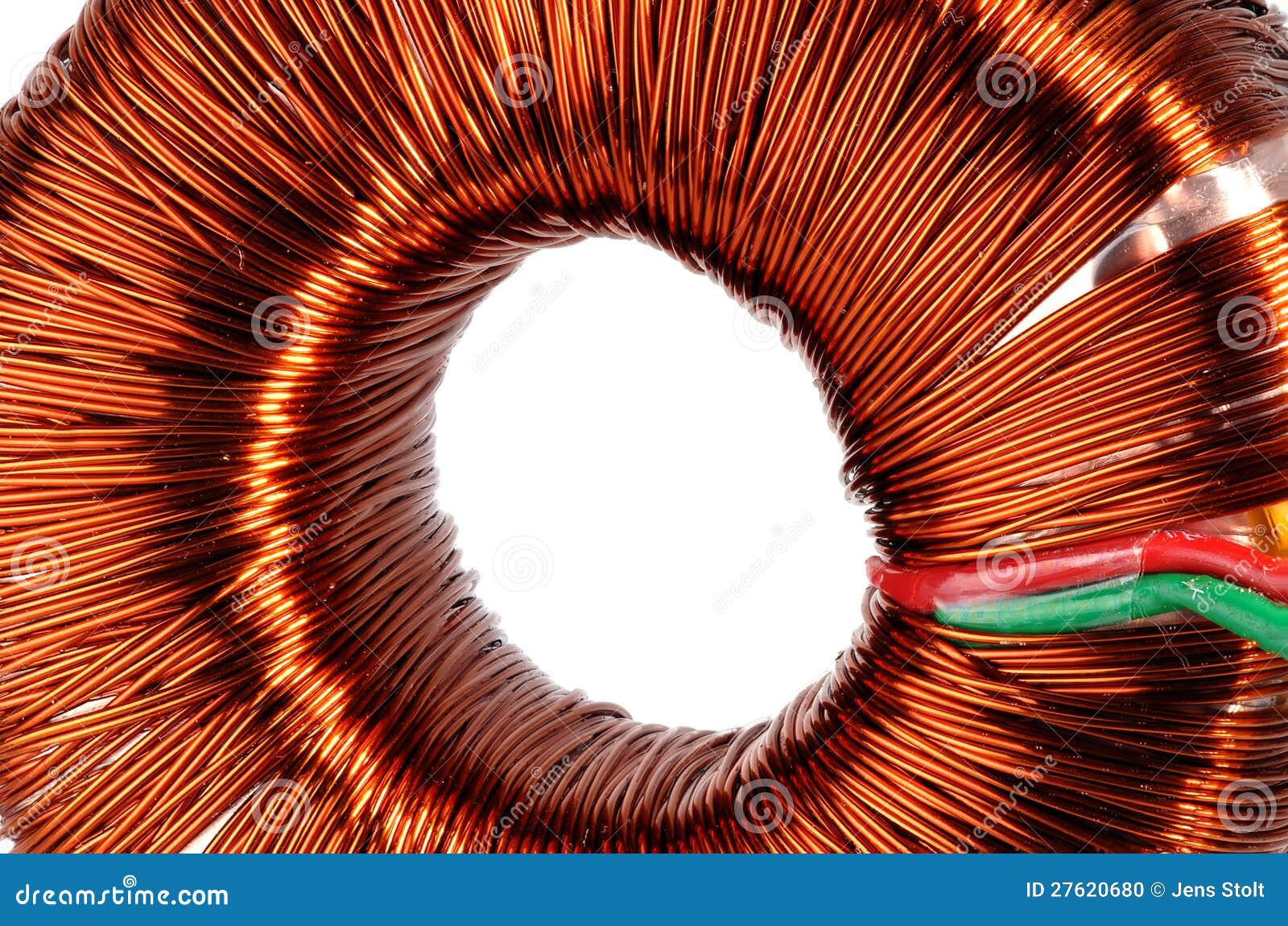 Ring core transformer stock photo. Image of iron, electromagnetic ...