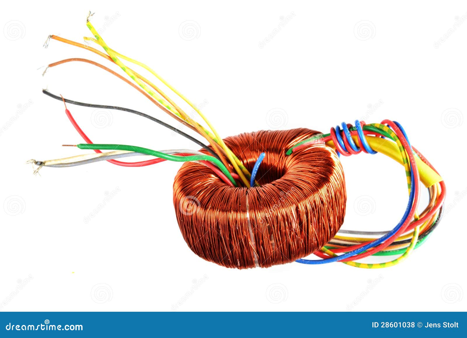 Ring core transformer stock photo. Image of copper, energy - 28601038