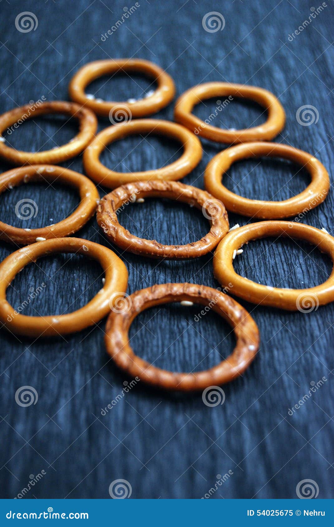 Ring crackers stock image. Image of assorted, pretzels - 54025675