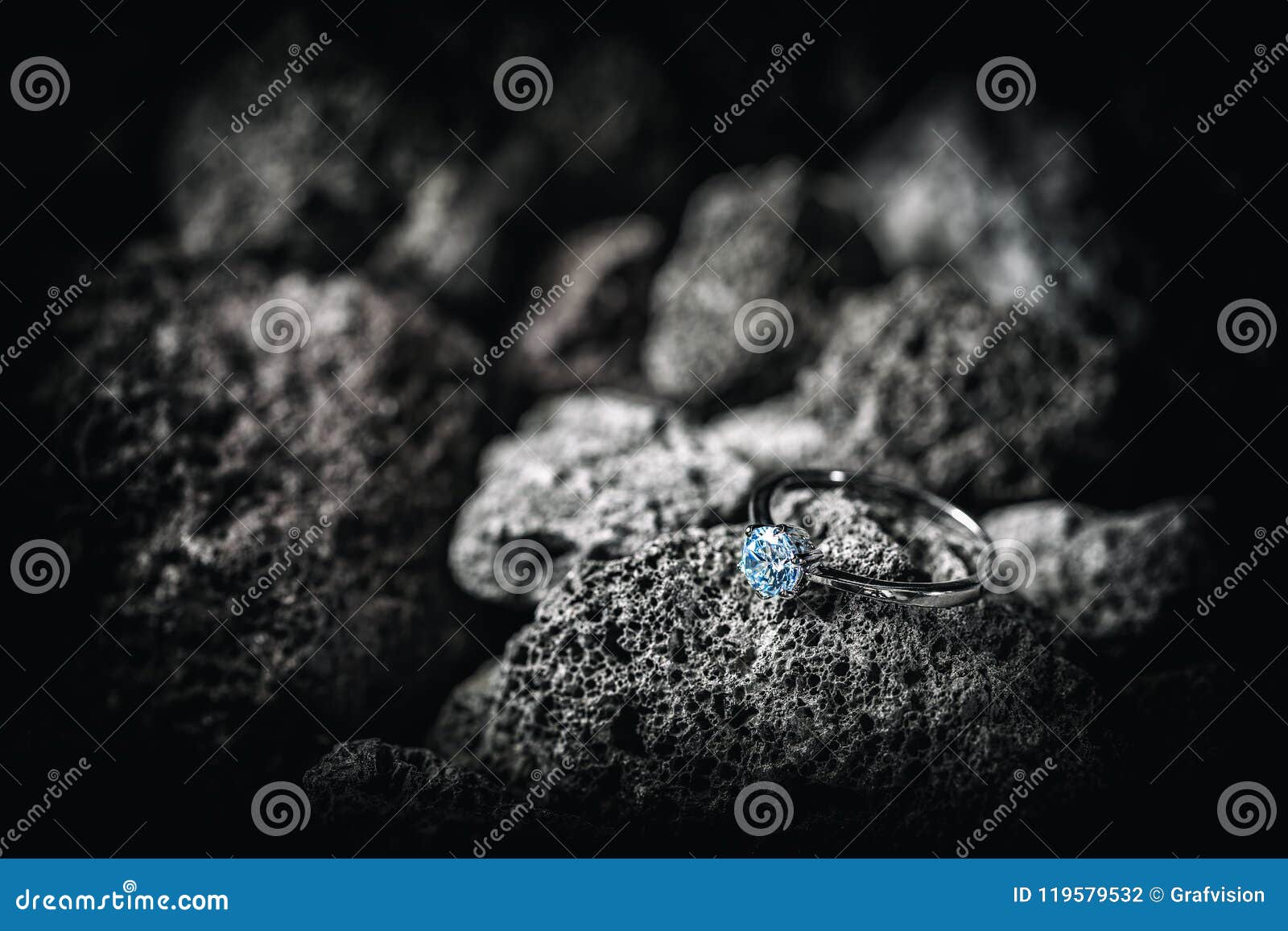 Ring with crystals stock photo. Image of ring, dcrystals - 119579532