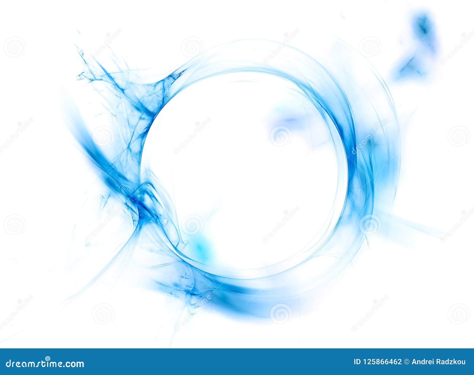 Ring of a dark blue smoke stock illustration. Illustration of creation ...