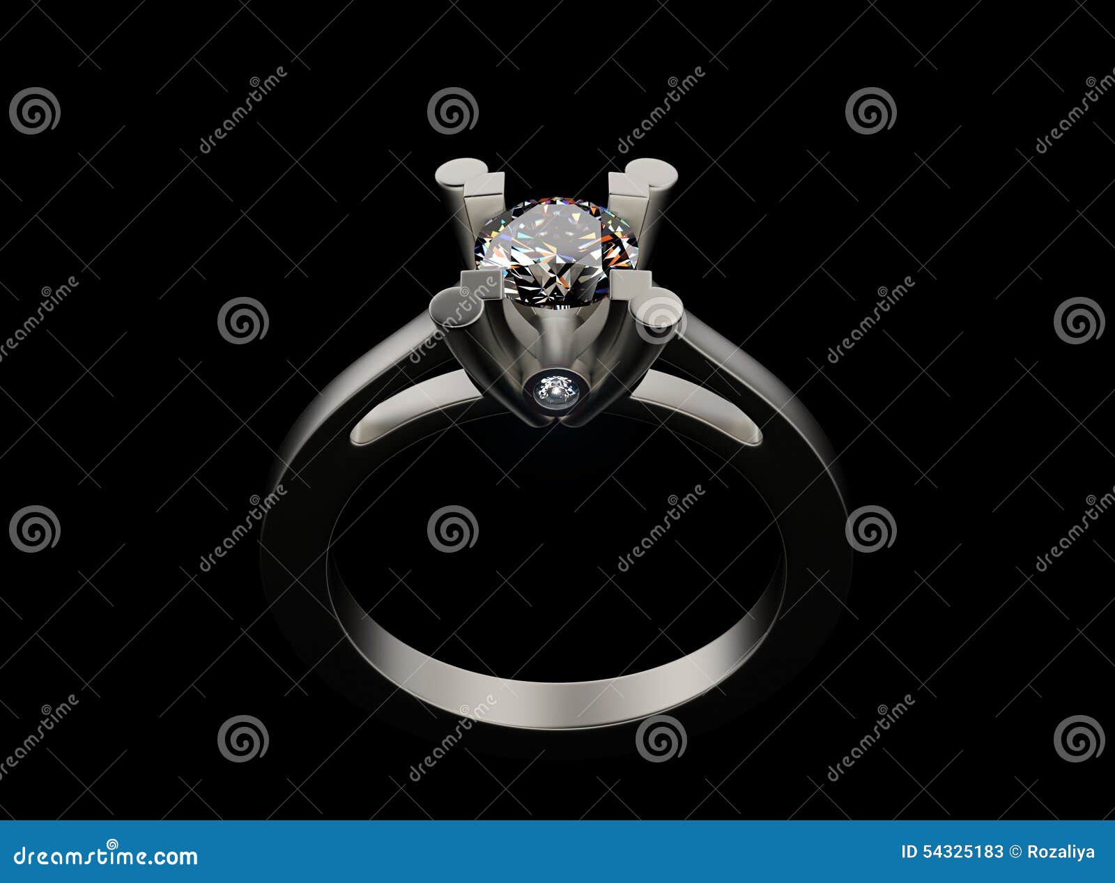 Ring with Diamond. Jewelry Background Stock Illustration - Illustration ...