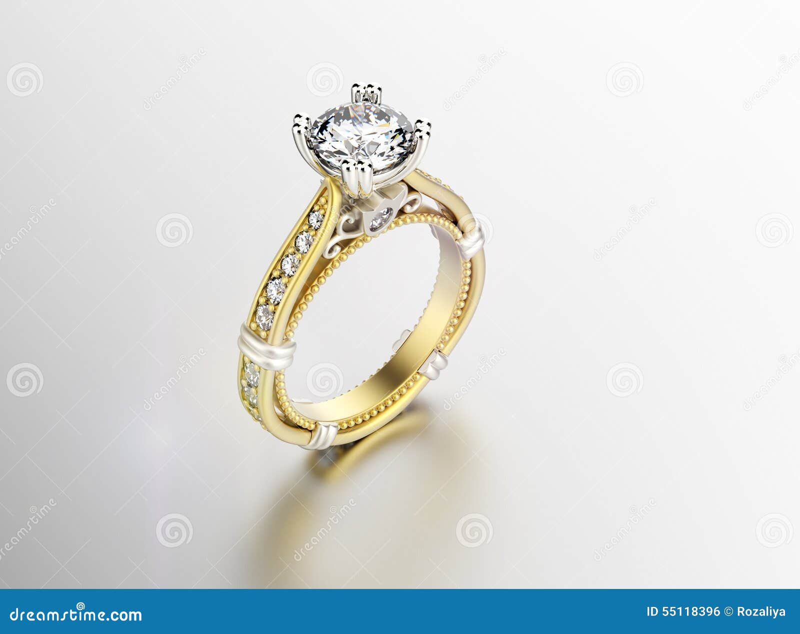 Ring with Diamond. Jewelry Background Stock Photo - Image of gift ...
