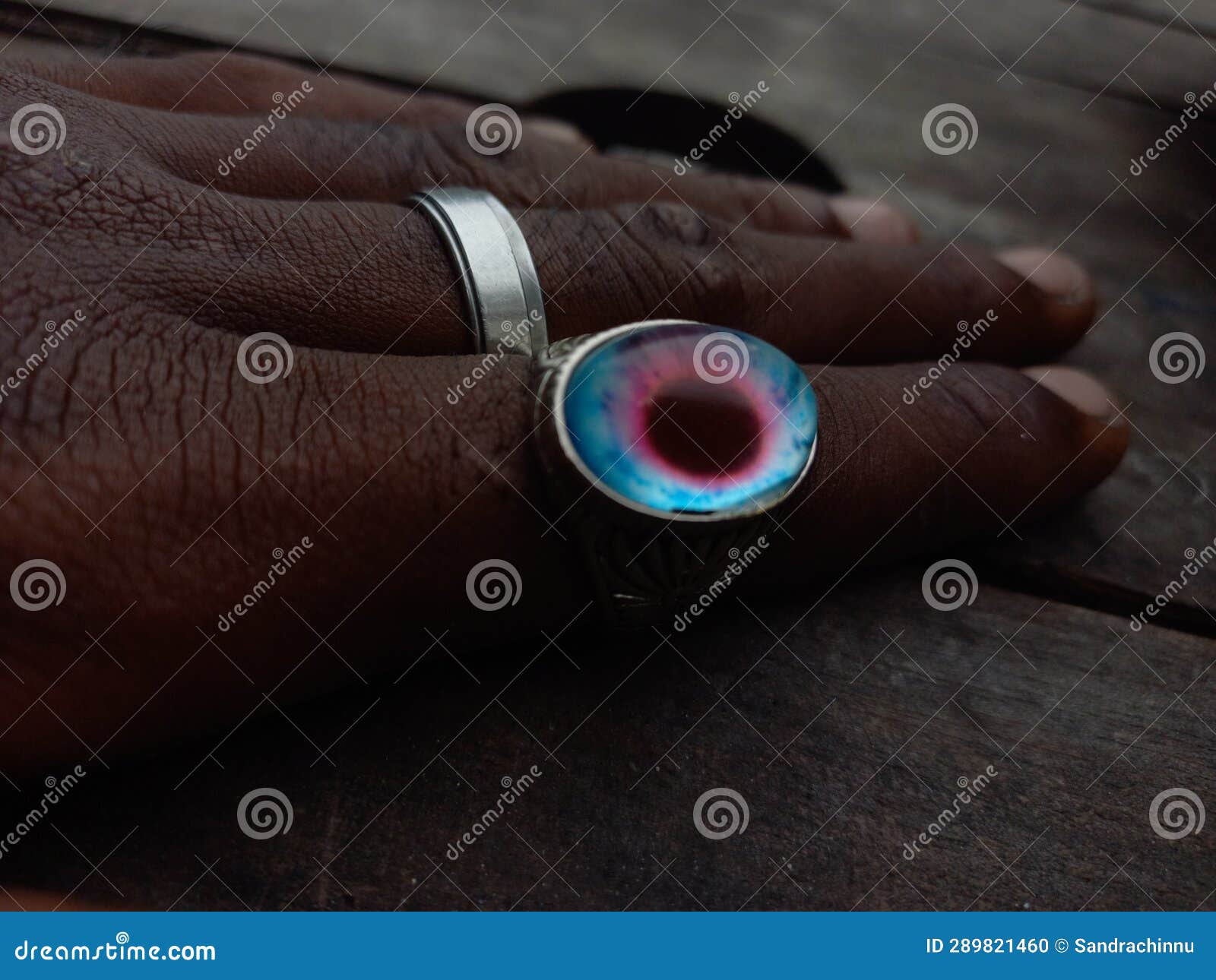 Ring with eye.. stock photo. Image of tone, ring, color - 289821460