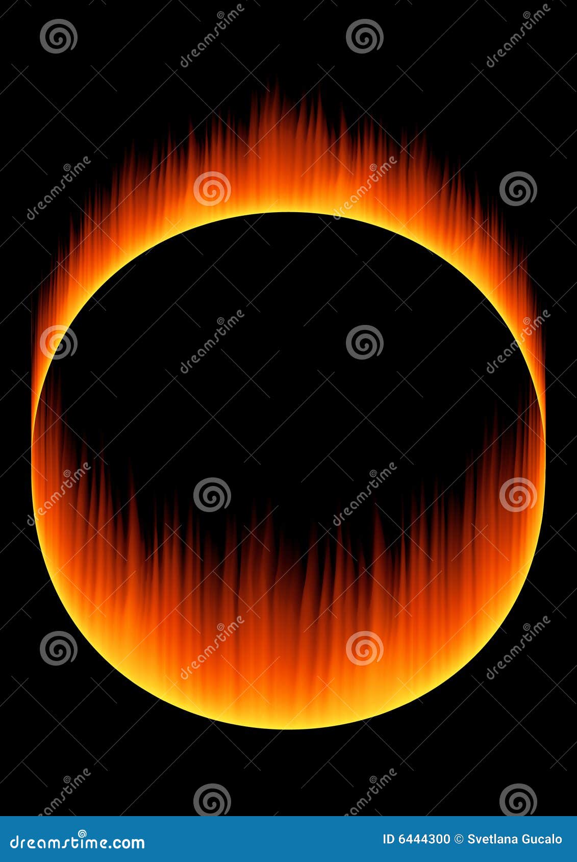 Ring_of_fire stock illustration. Illustration of burning - 6444300