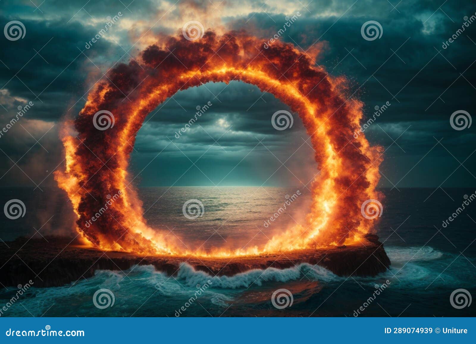 Ring of fire stock illustration. Illustration of wallpaper - 289074939