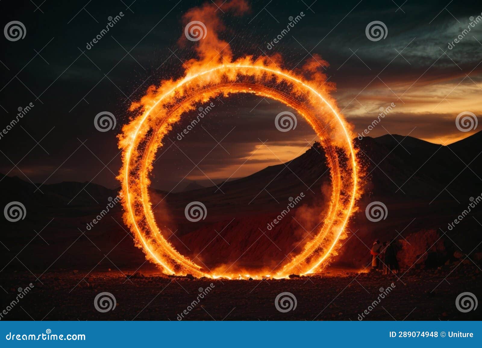 Ring of fire stock illustration. Illustration of cosy - 289074948