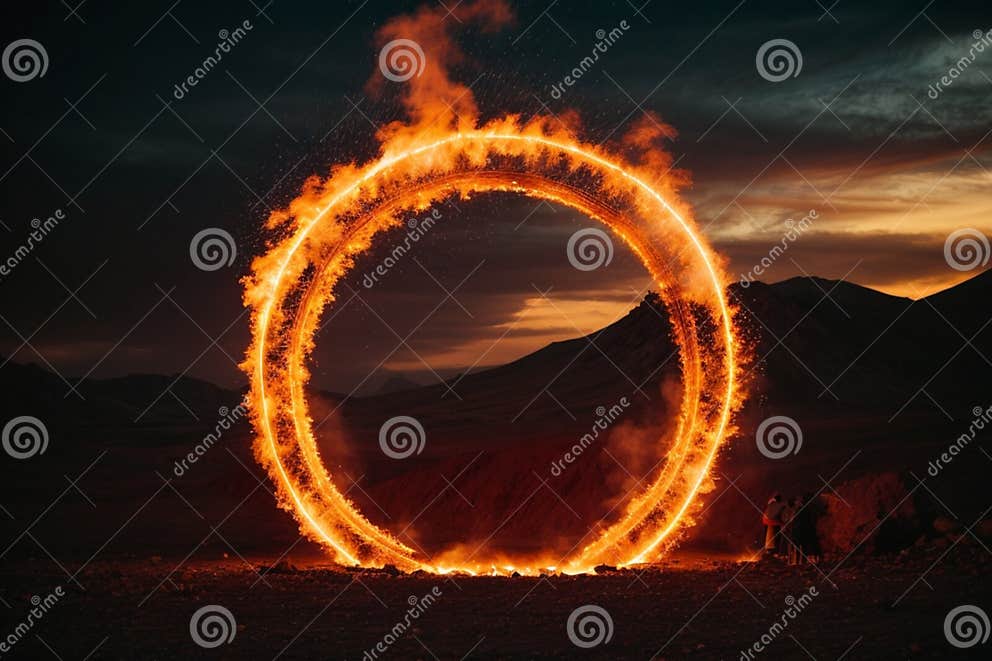 Ring of fire stock illustration. Illustration of cosy - 289074948