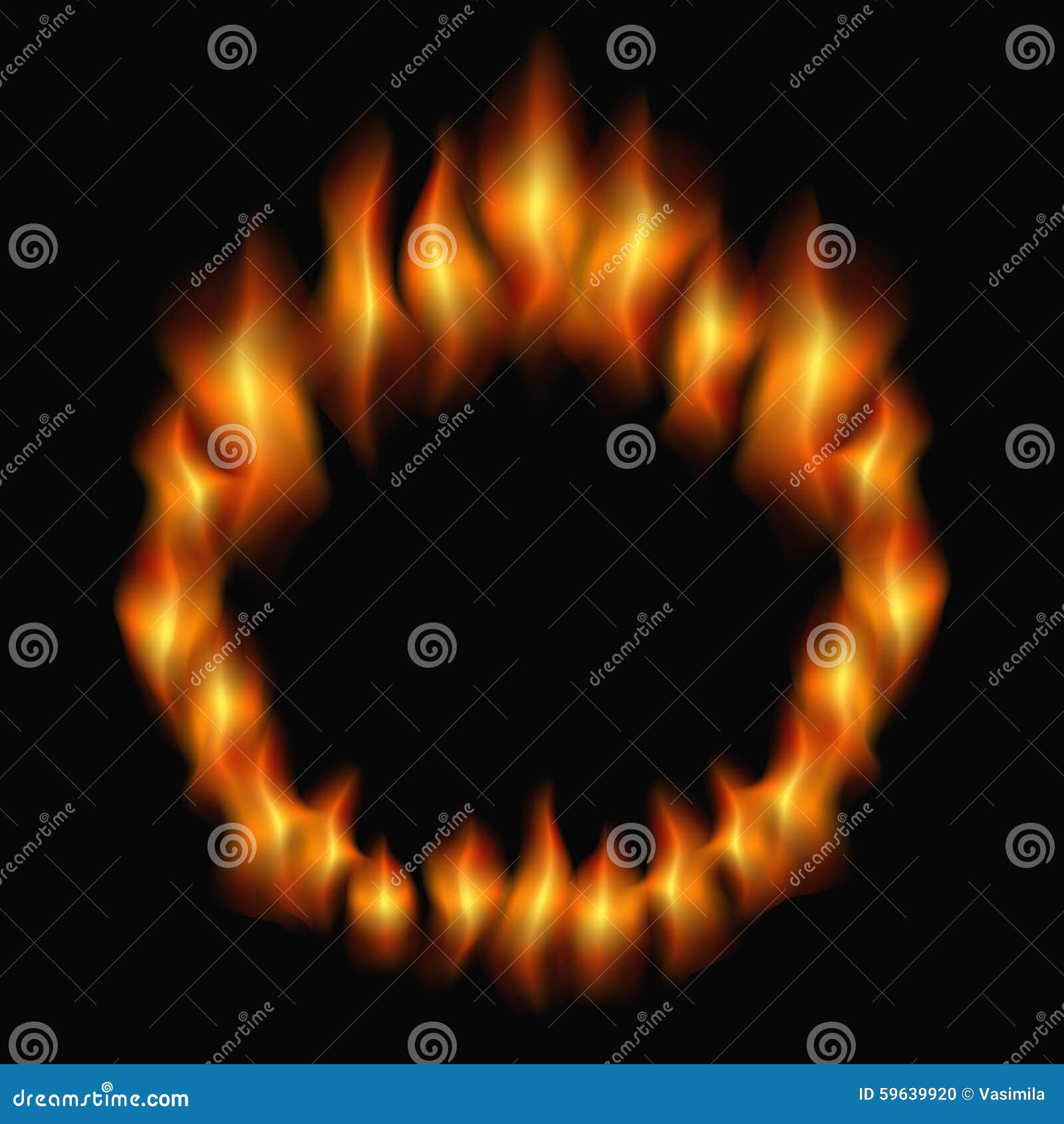 Ring of fire stock vector. Illustration of background - 59639920