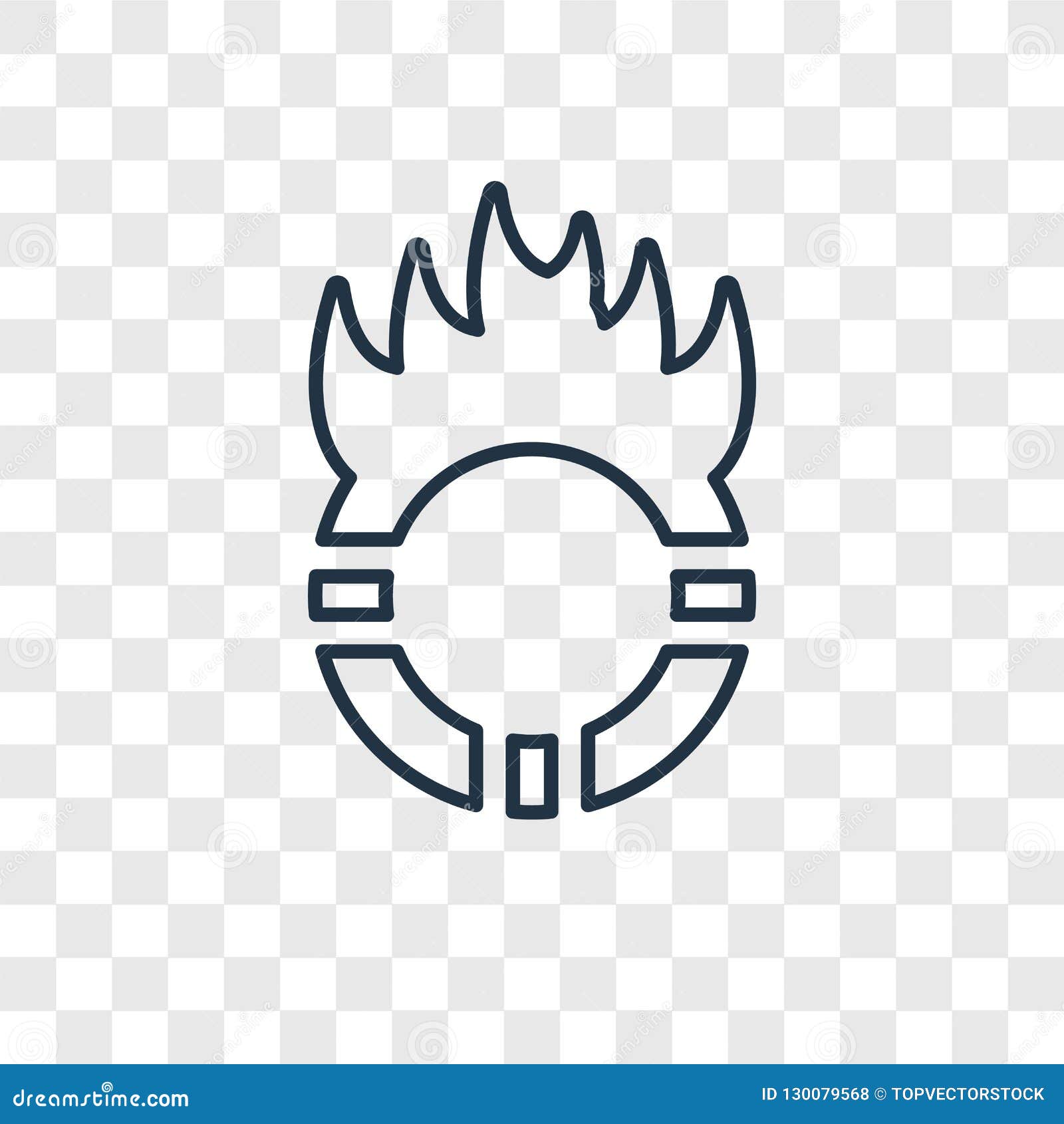 Ring of Fire Concept Vector Linear Icon Isolated on Transparent Stock ...