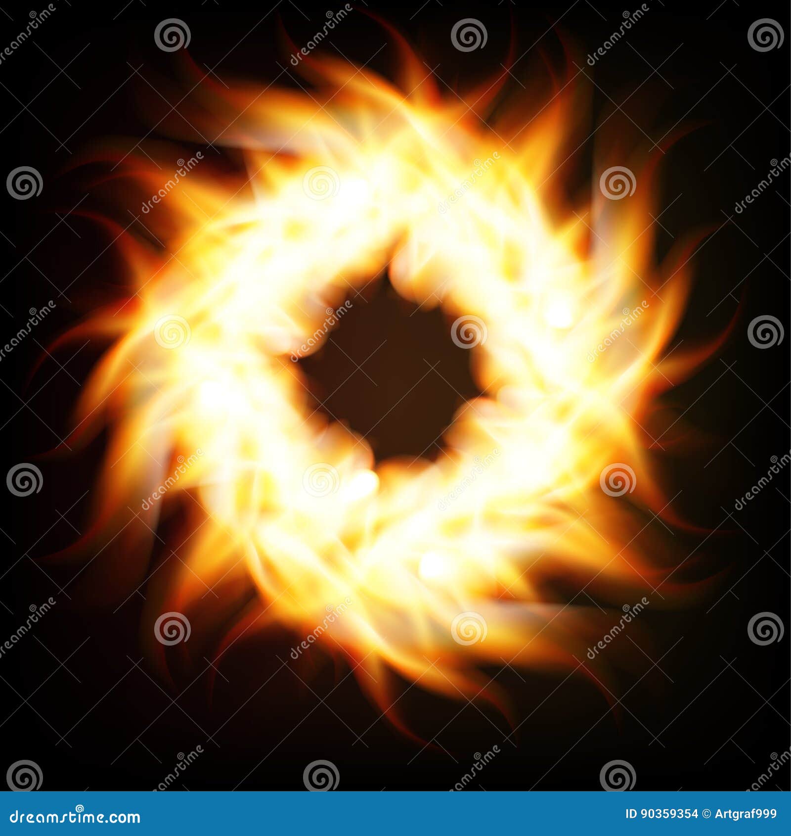 Ring of Fire Design Element. for Your Business Project Stock Photo ...