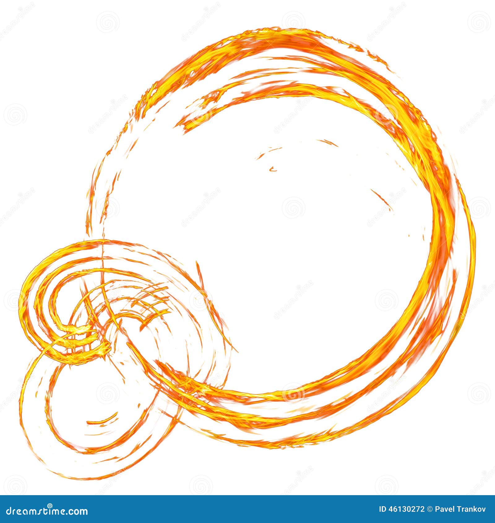 Fire Ring White Background