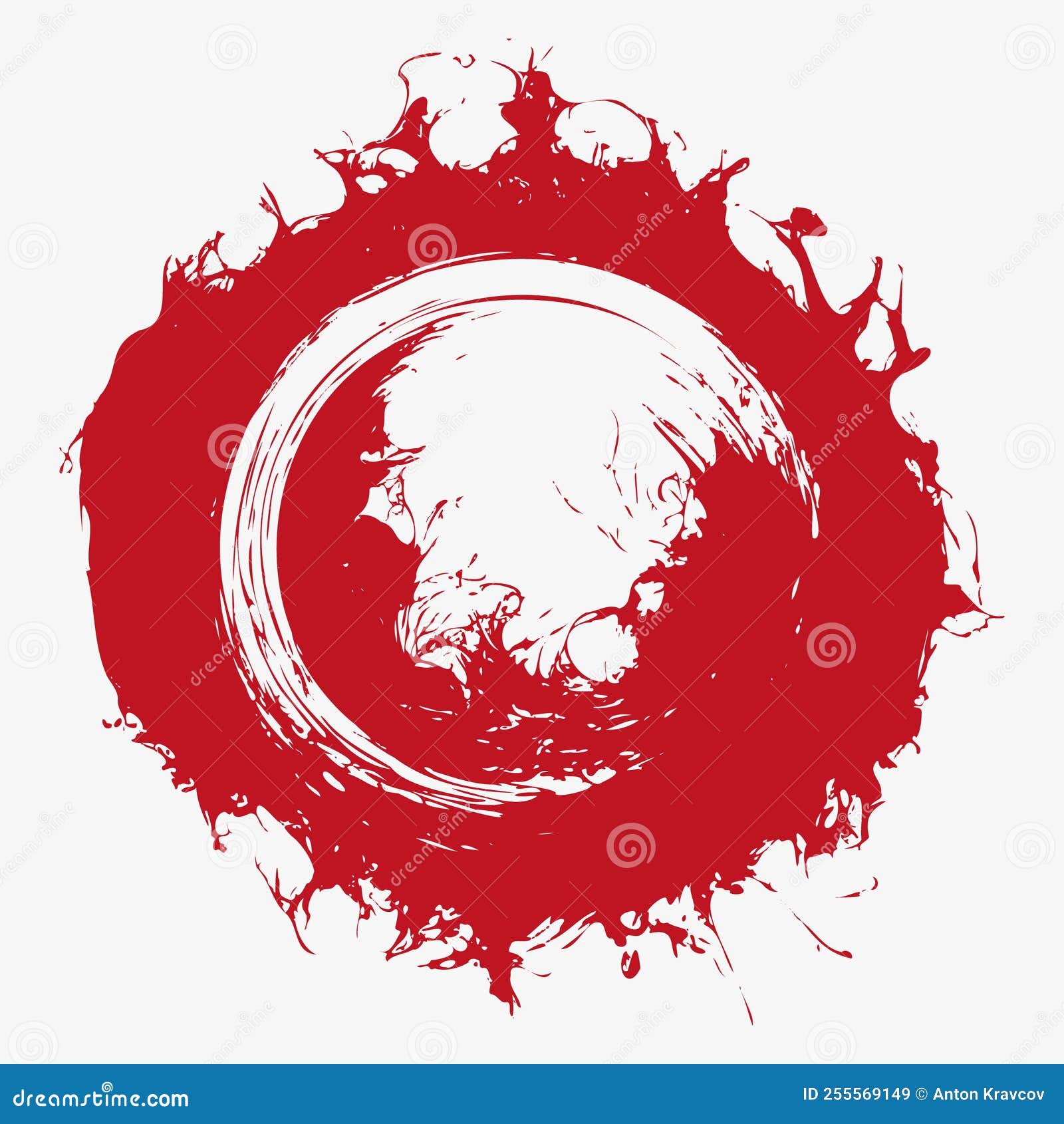 Ring of Fire Isolated on White. Stock Vector - Illustration of ring ...