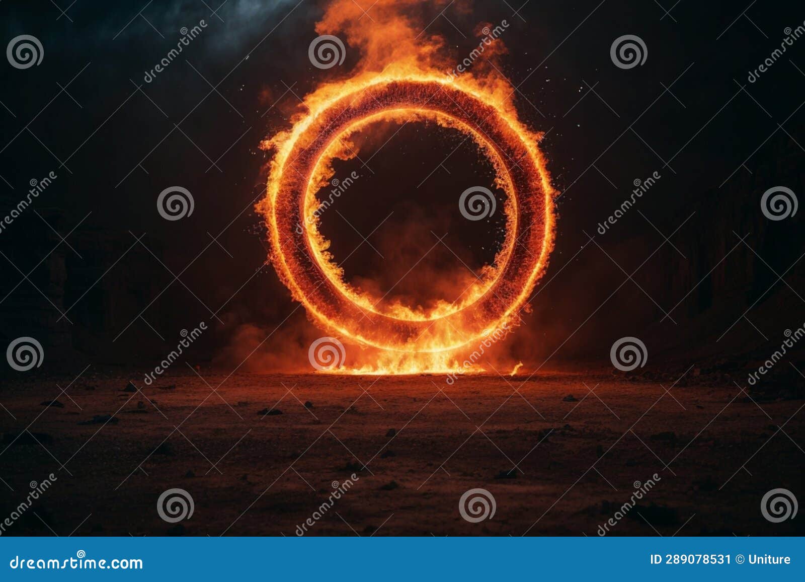 Ring of fire stock illustration. Illustration of phoenix - 289078531