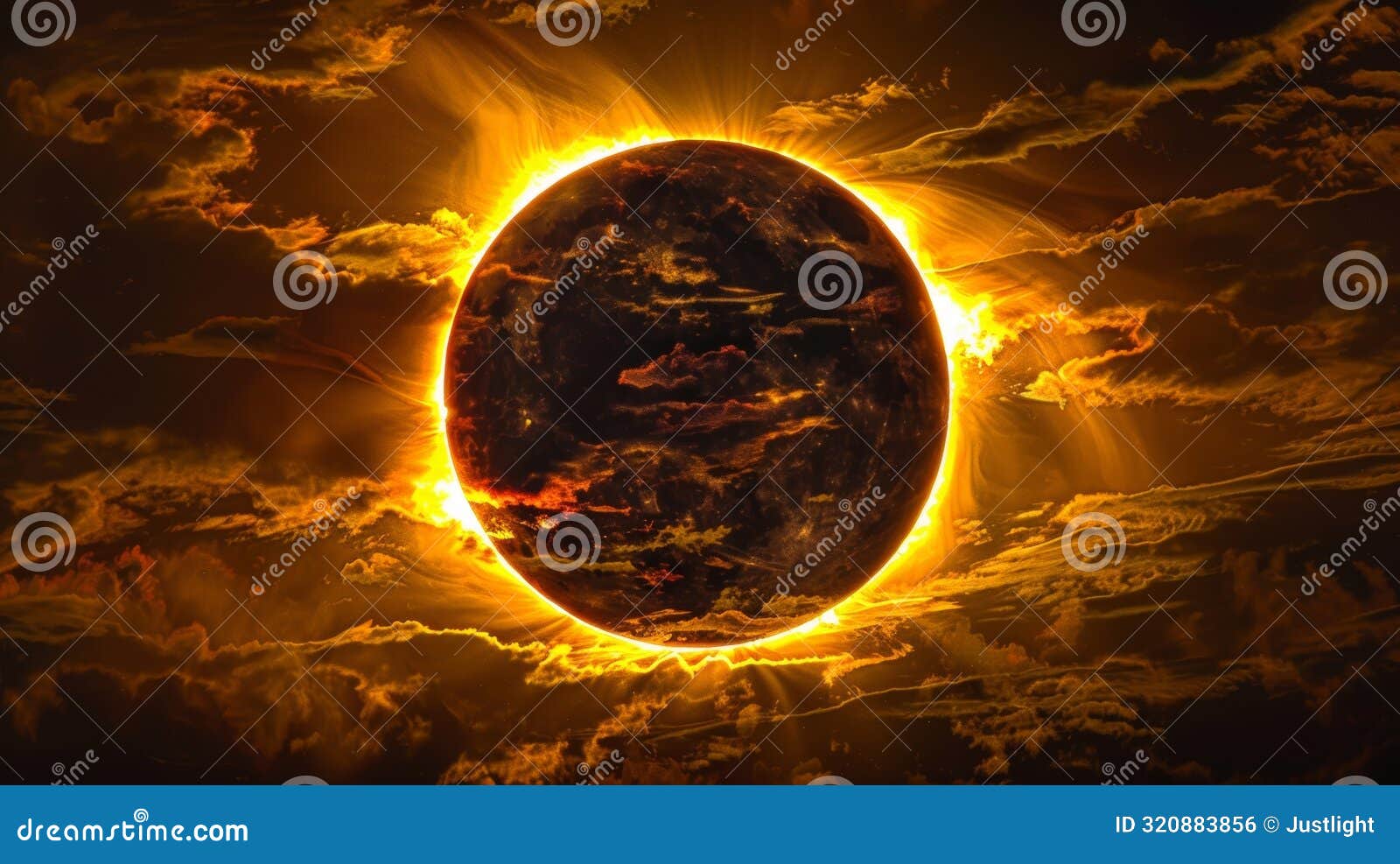 The Ring of Fire Solar Eclipse Captured through a Telescope Revealing ...