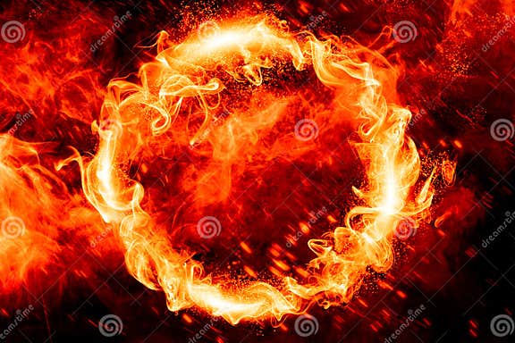 Ring of Fire stock illustration. Illustration of fire - 30380663