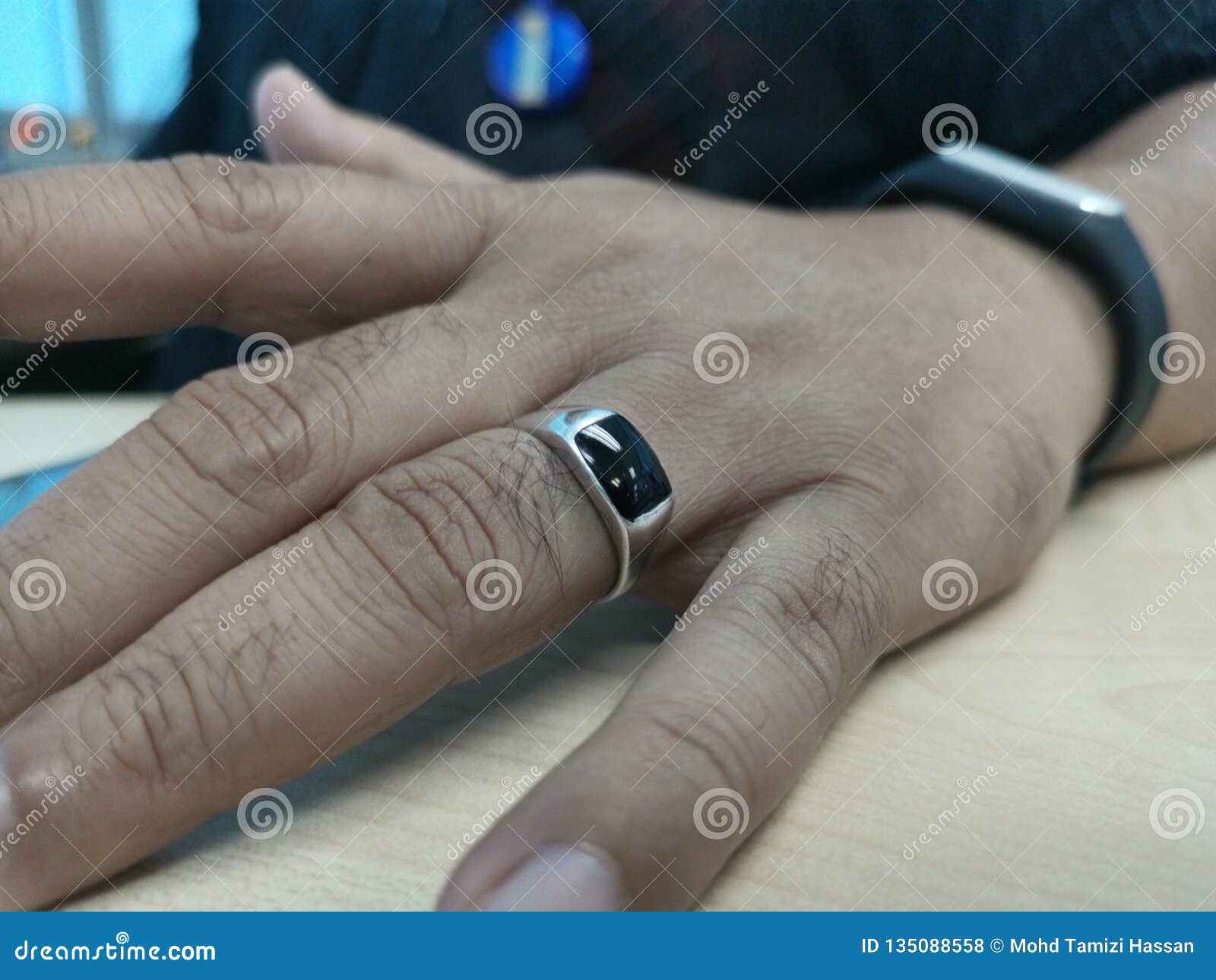 Ring hand stock photo. Image of hand, stone, black, ring - 135088558