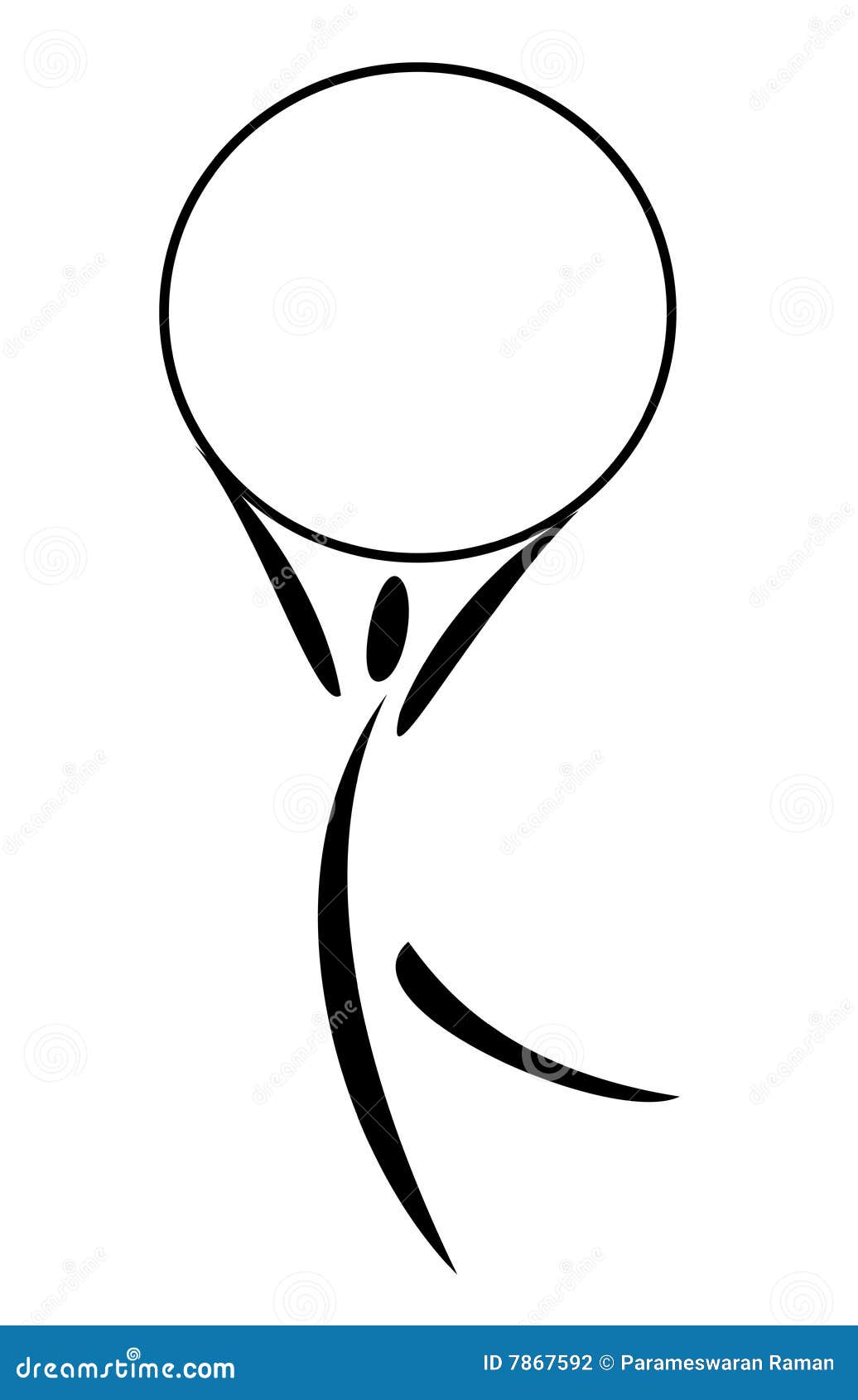 Ring holding human stock vector. Illustration of girl - 7867592