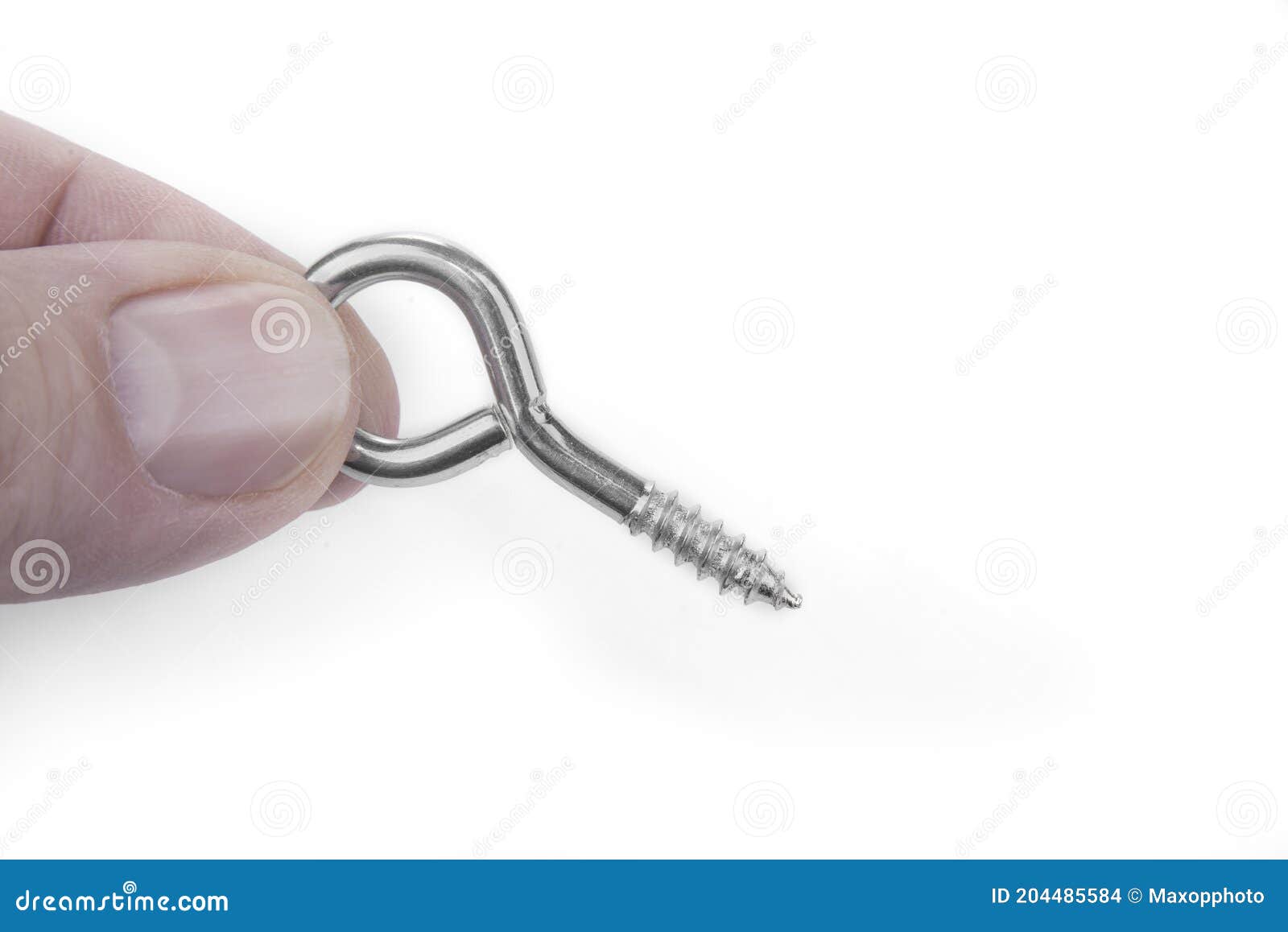 Ring Hook on a White Background Stock Photo - Image of head, industry ...