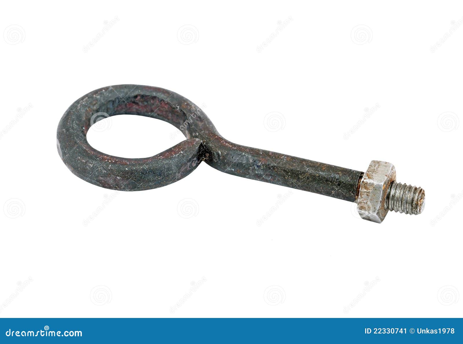 Ring hooked bolt stock image. Image of iron, ring, background - 22330741