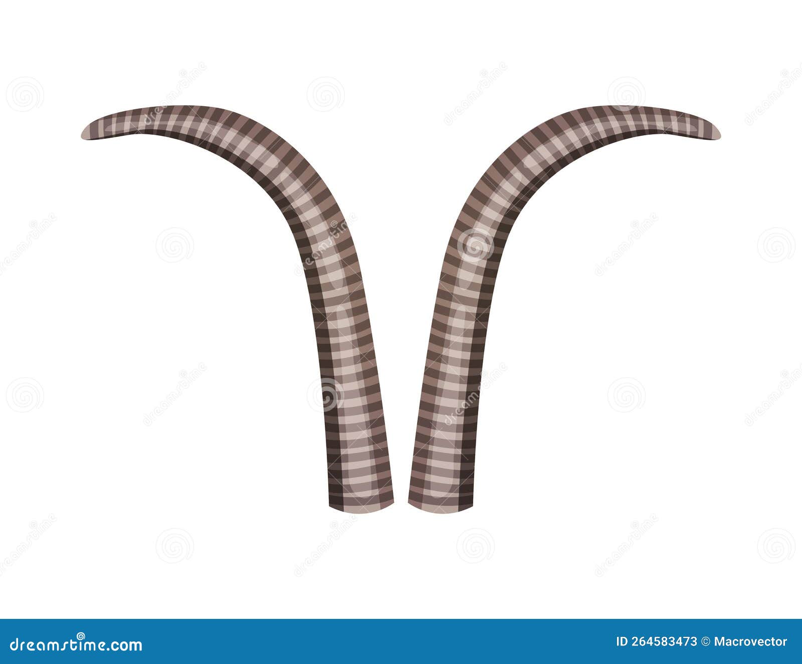 Ring Horns Mask Composition Stock Vector - Illustration of icon, moose ...