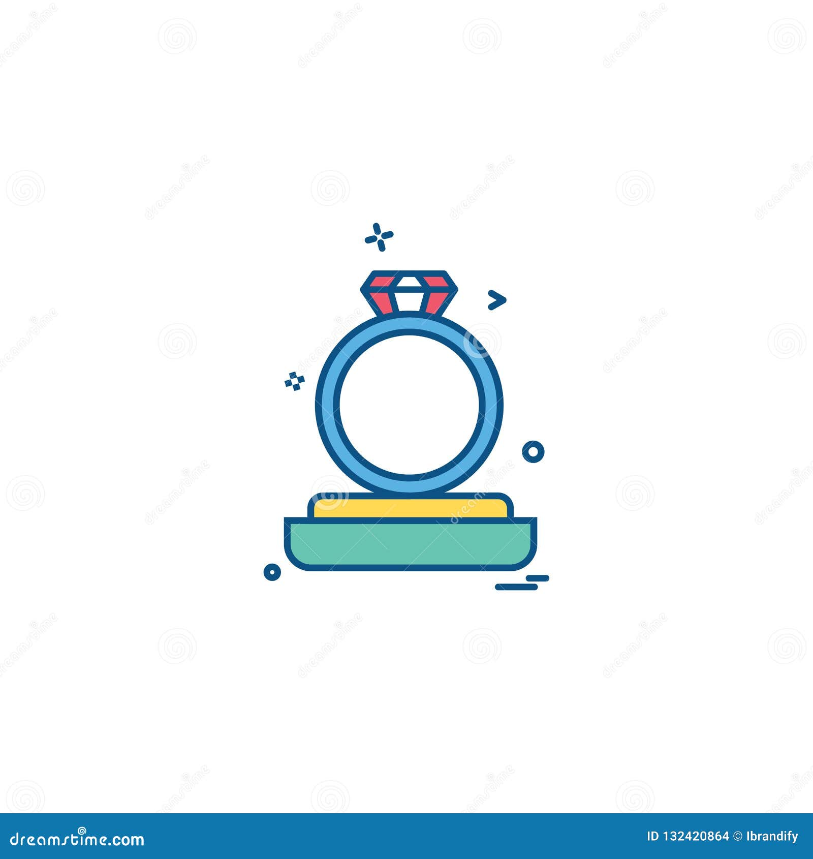 Ring icon design vector stock vector. Illustration of modern - 132420864