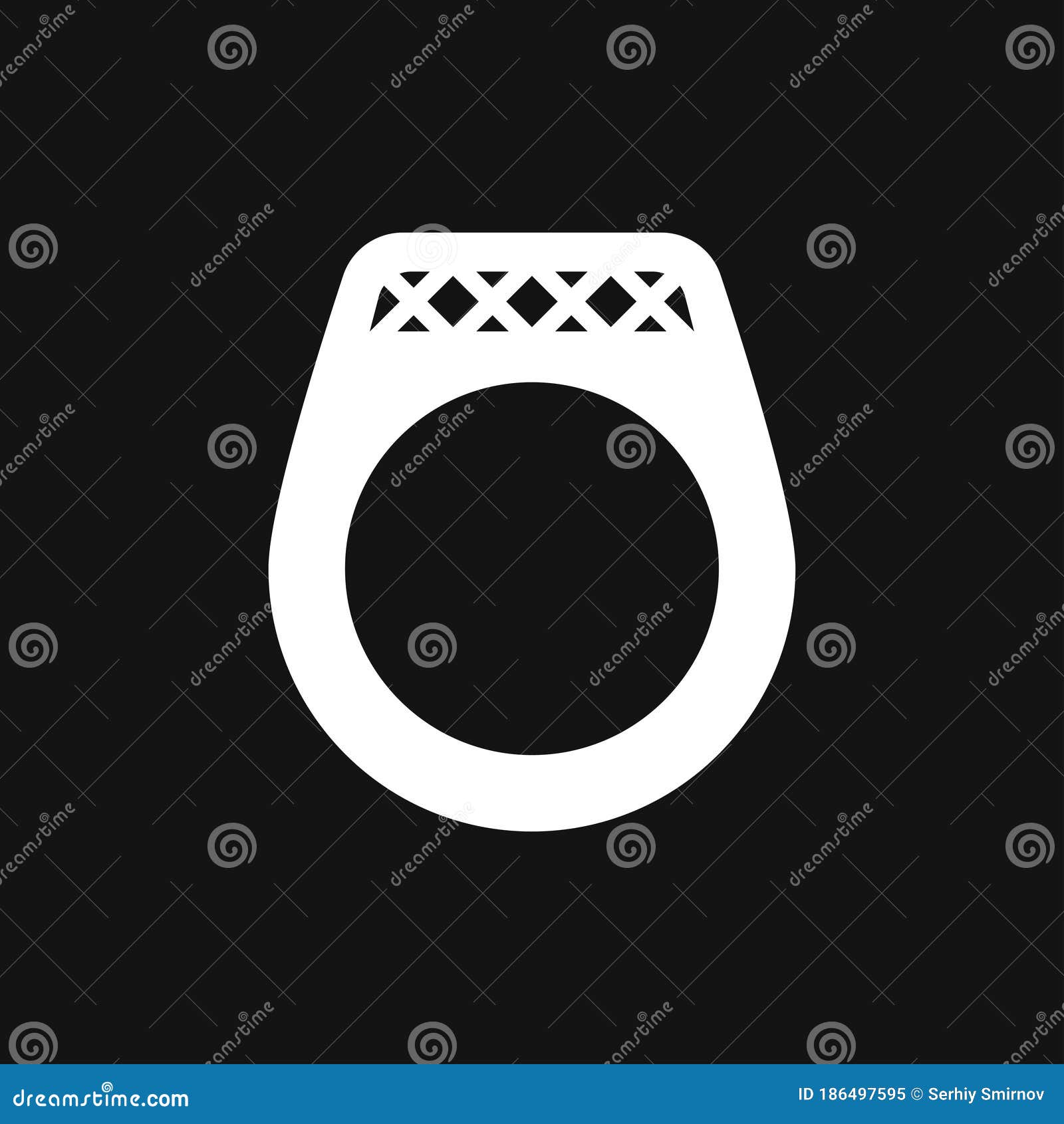 Ring Icon, Engagement and Wedding Ring. Vector Illustration Stock ...